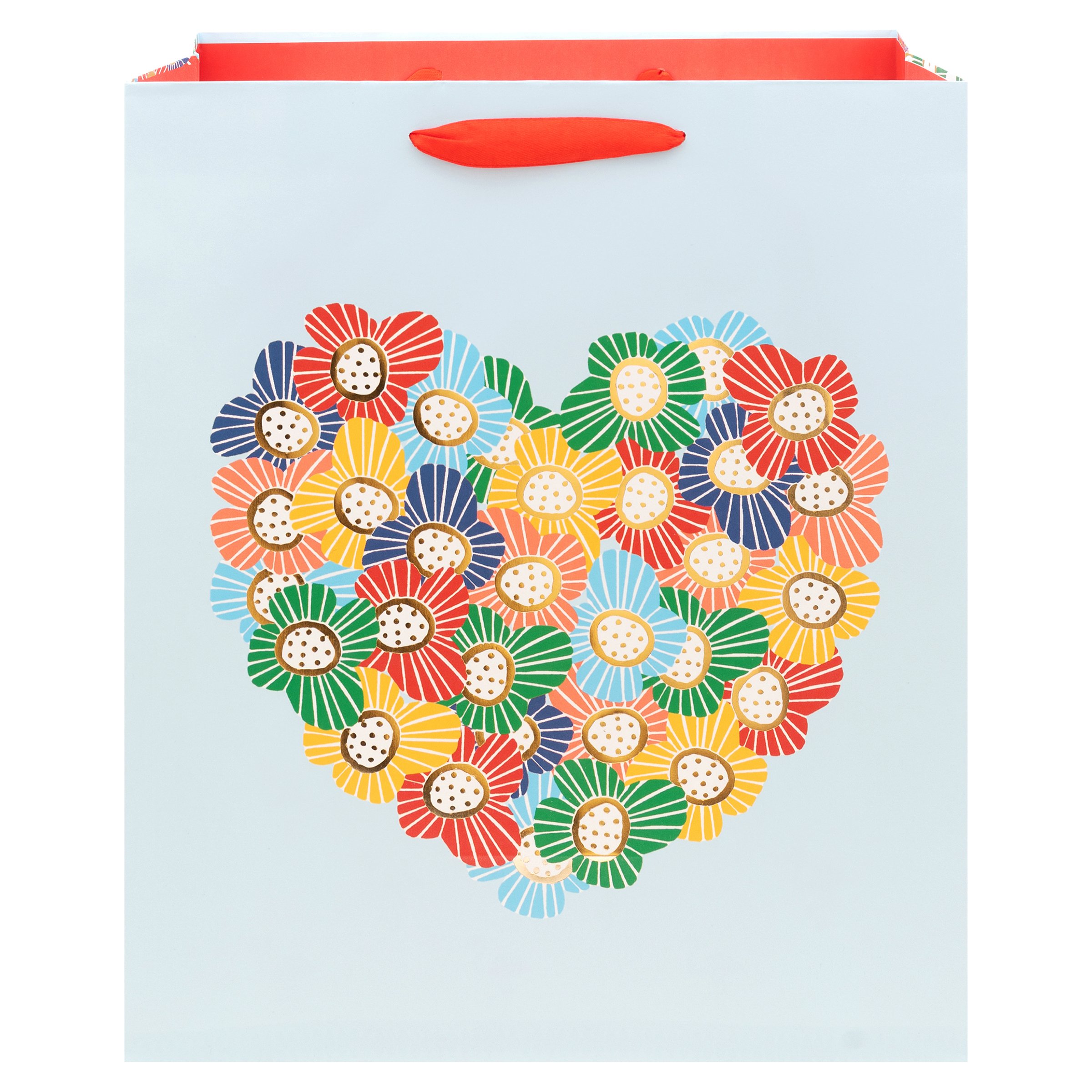 IG Design Flower Heart Gift Bag Shop Gift Wrap At H E B