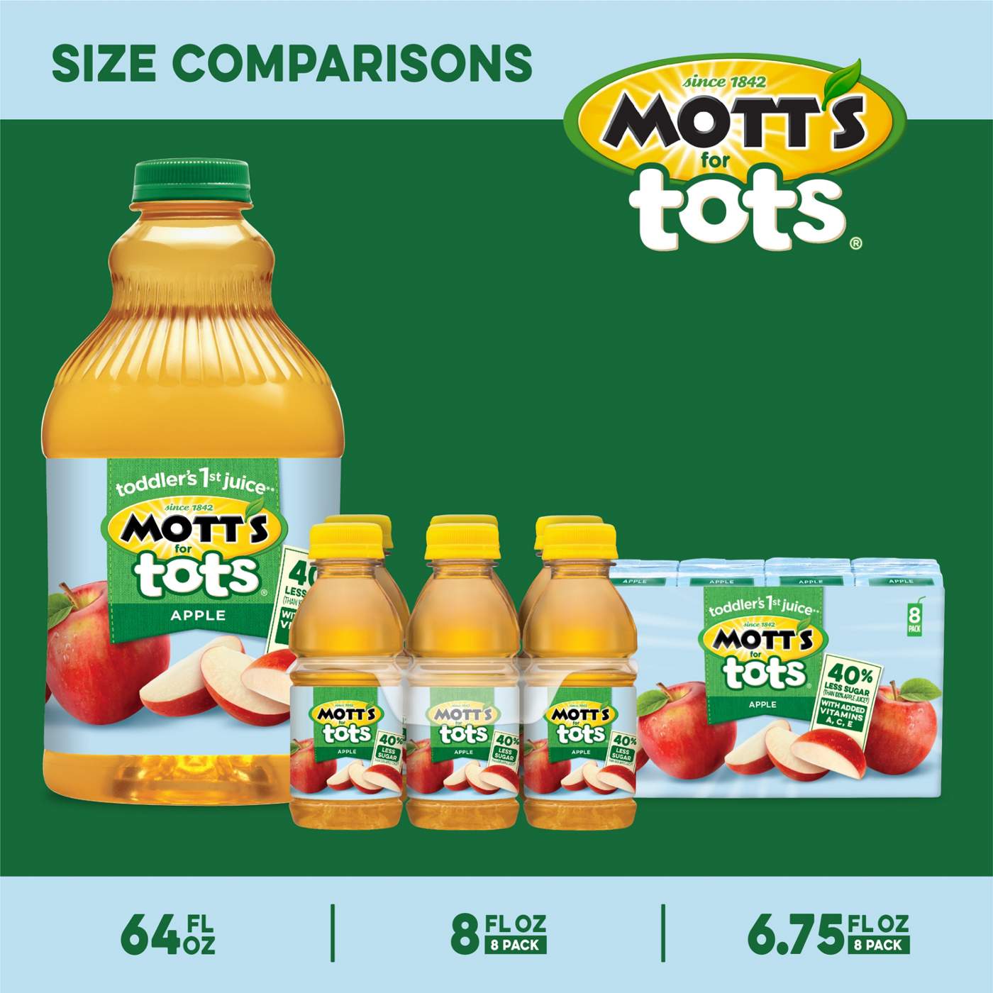 Mott's for Tots Apple Juice 6 pk Bottles - Shop Juice at H-E-B