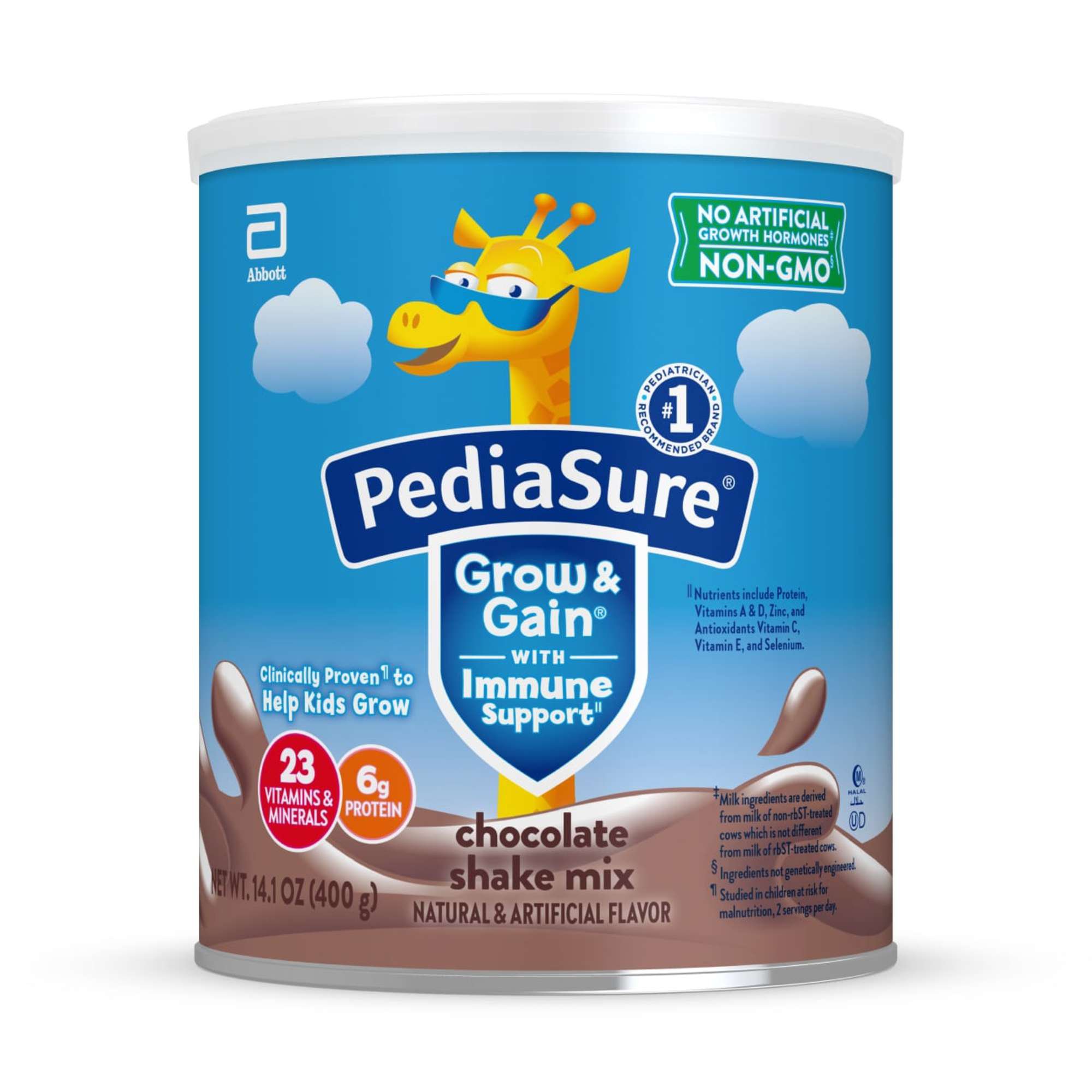 PediaSure Grow & Gain with Immune Support 6g Protein Shake Mix for Kids ...