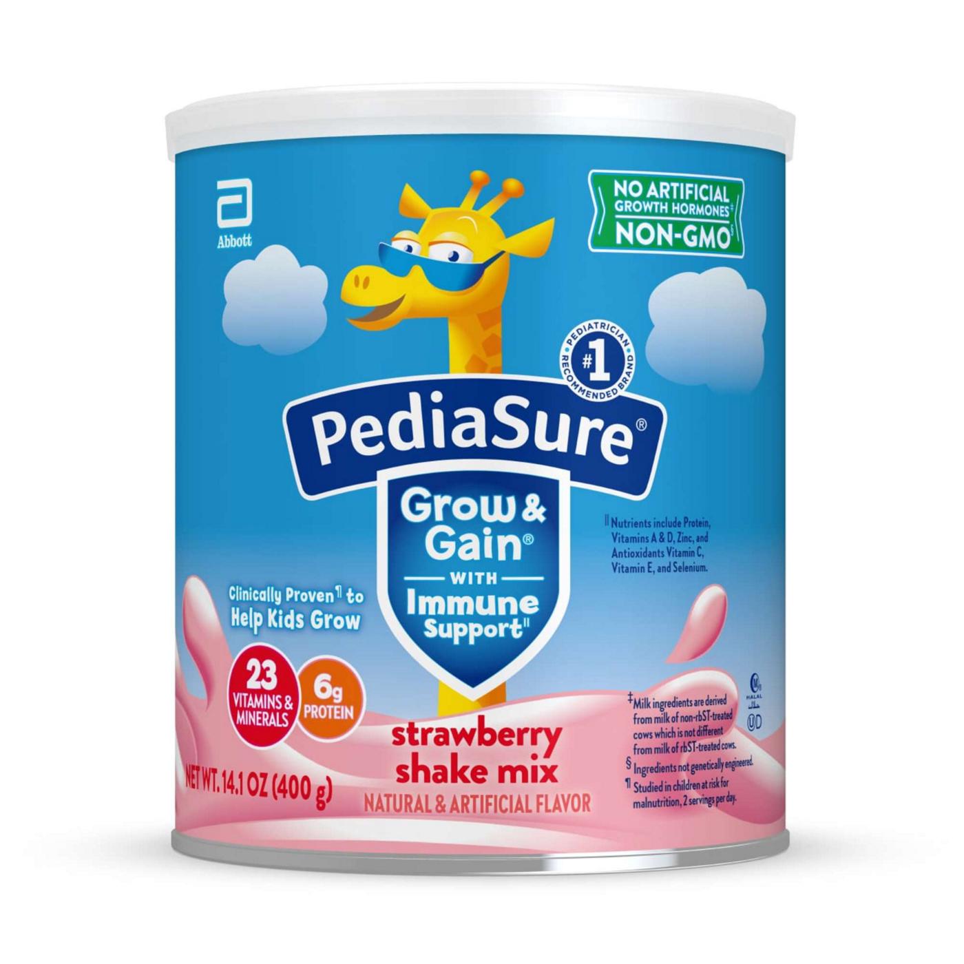 PediaSure Grow & Gain with Immune Support 6g Protein Shake Mix for Kids ...