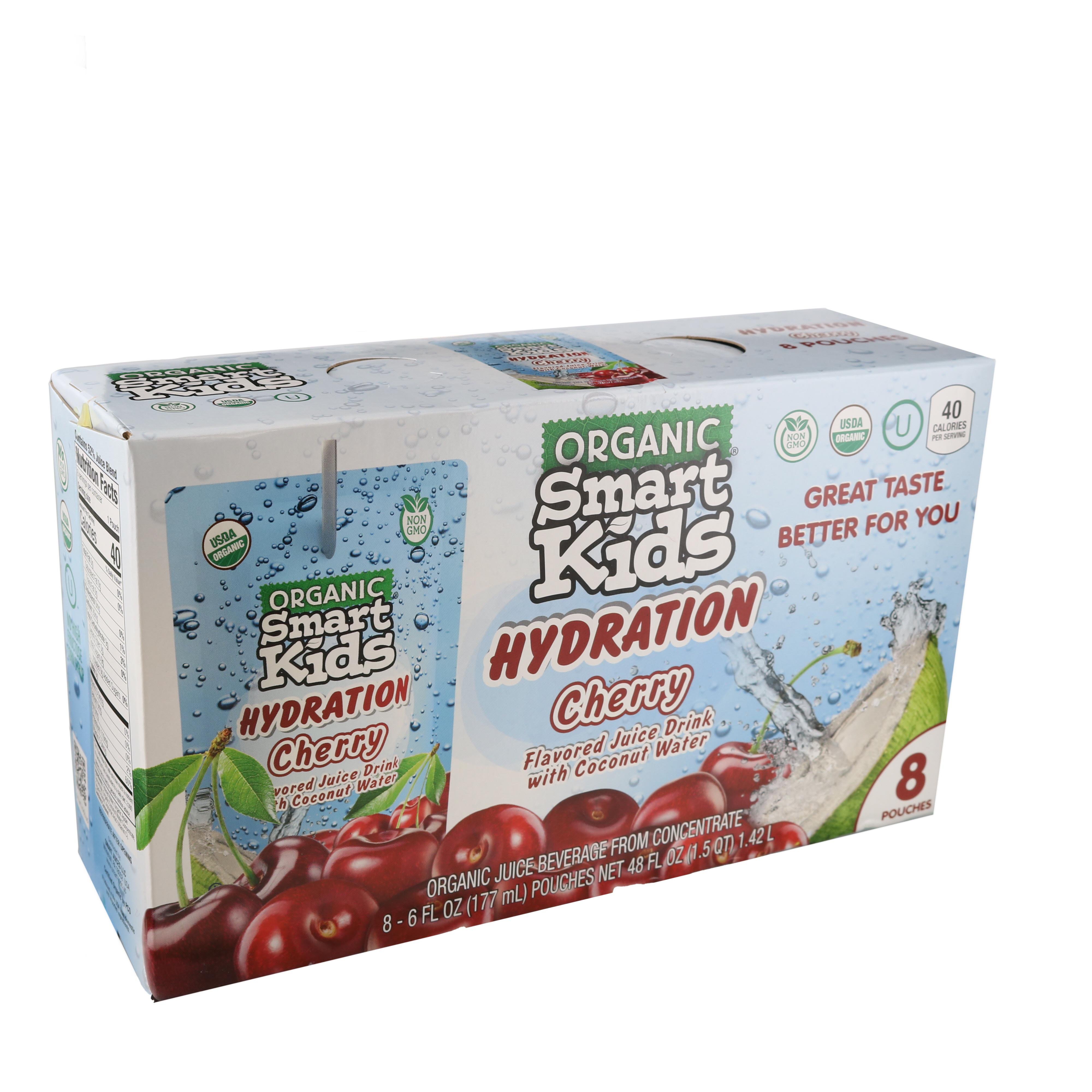 Smart Kids Organic Hydration Cherry 6 oz Pouches - Shop Juice at H-E-B