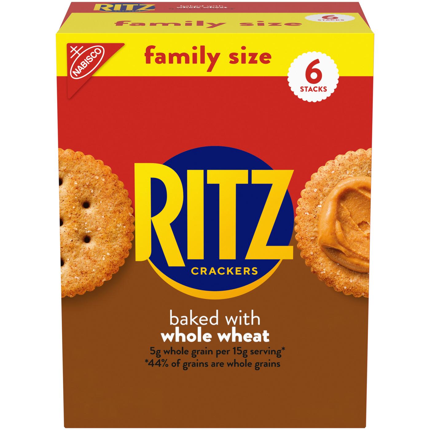 Ritz Whole Wheat Crackers Family Size - Shop Crackers & breadsticks at ...