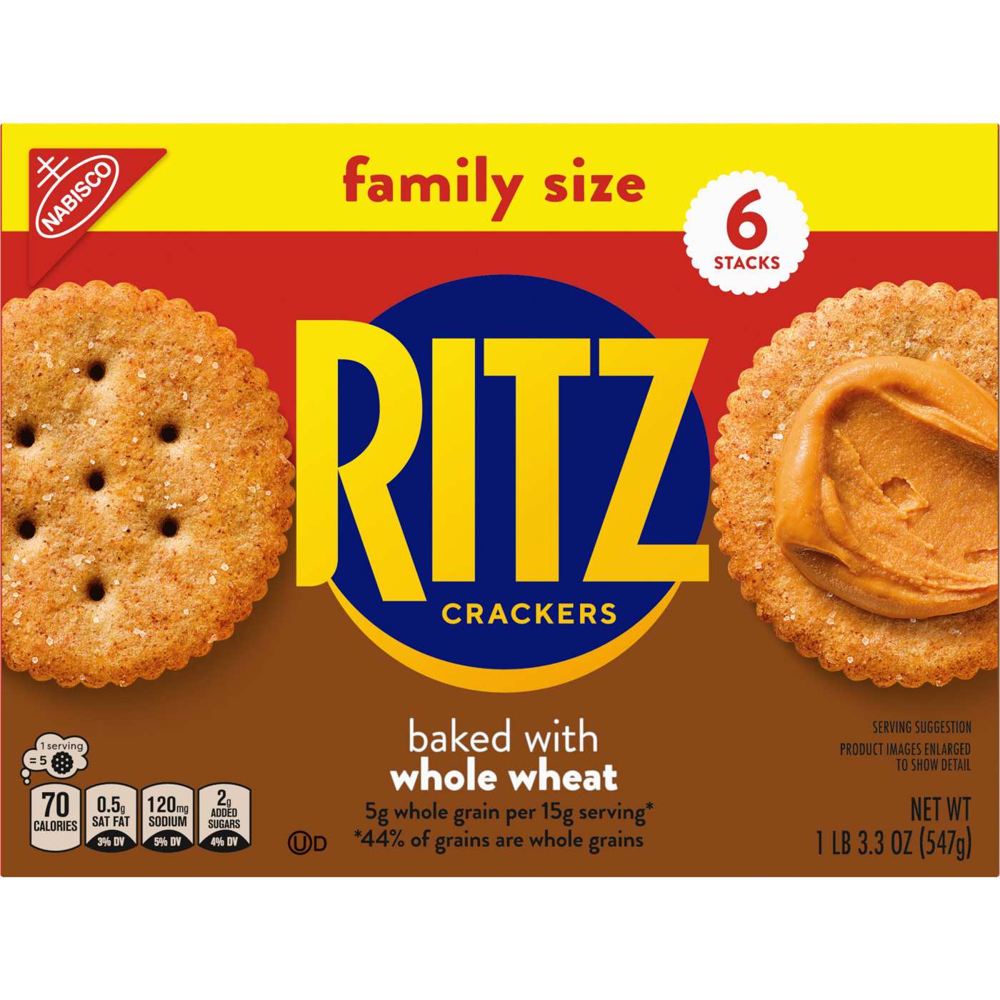 Ritz Whole Wheat Crackers Family Size - Shop Crackers & breadsticks at ...