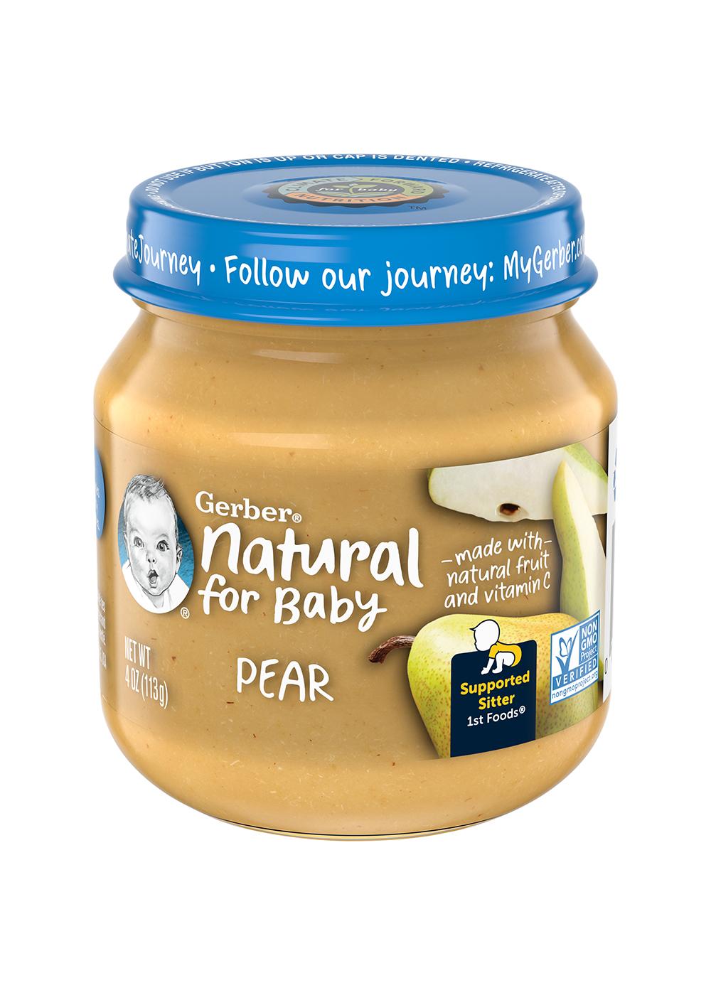 Gerber Natural for Baby 2nd Foods - Pear - Shop Baby food at H-E-B