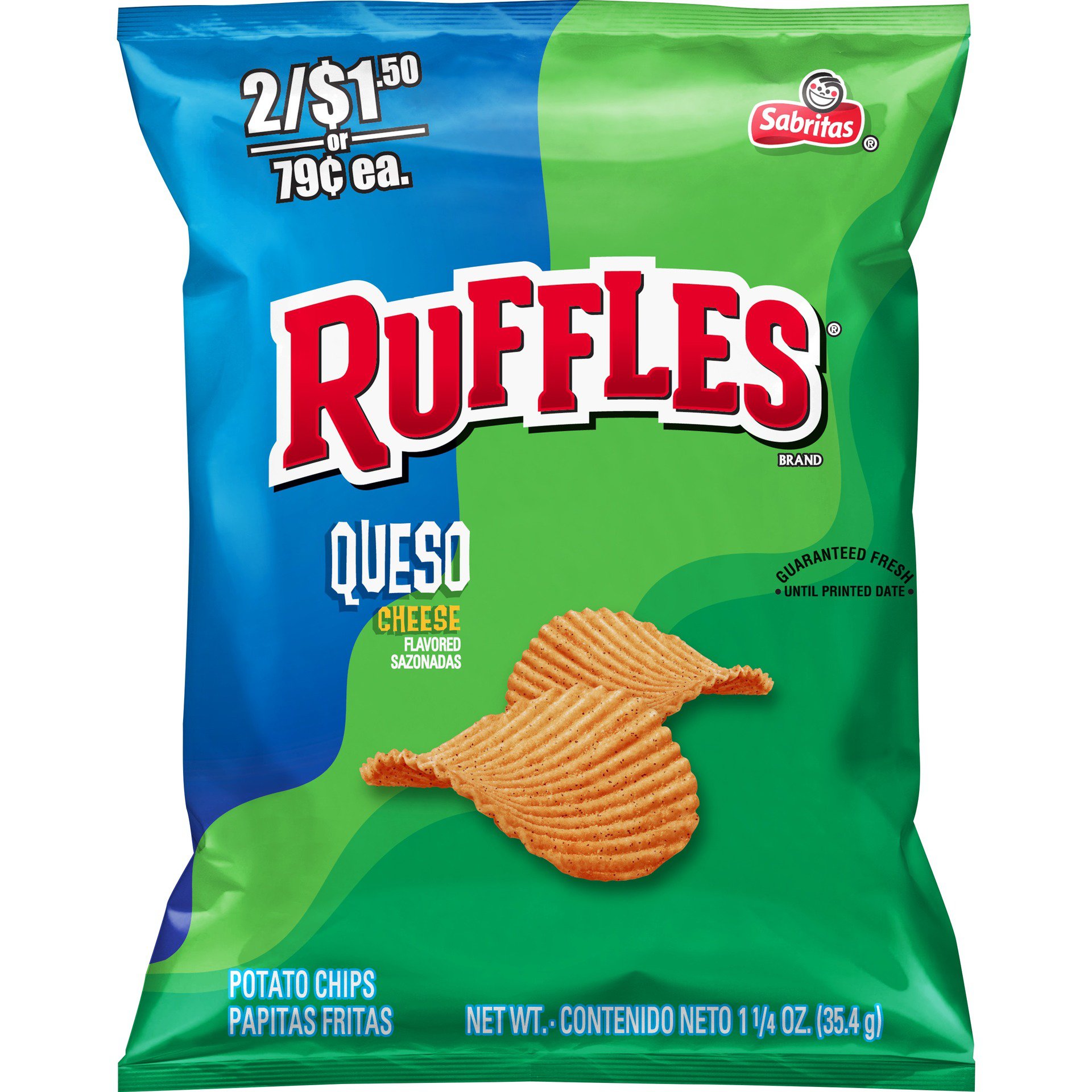 Ruffles Queso Cheese Flavored Potato Chips - Shop Chips at H-E-B