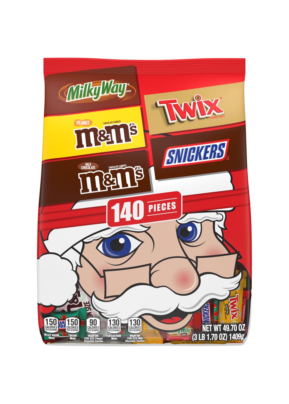 M&M'S, Snickers, Twix & Milky Way Assorted Chocolate Holiday Candy ...