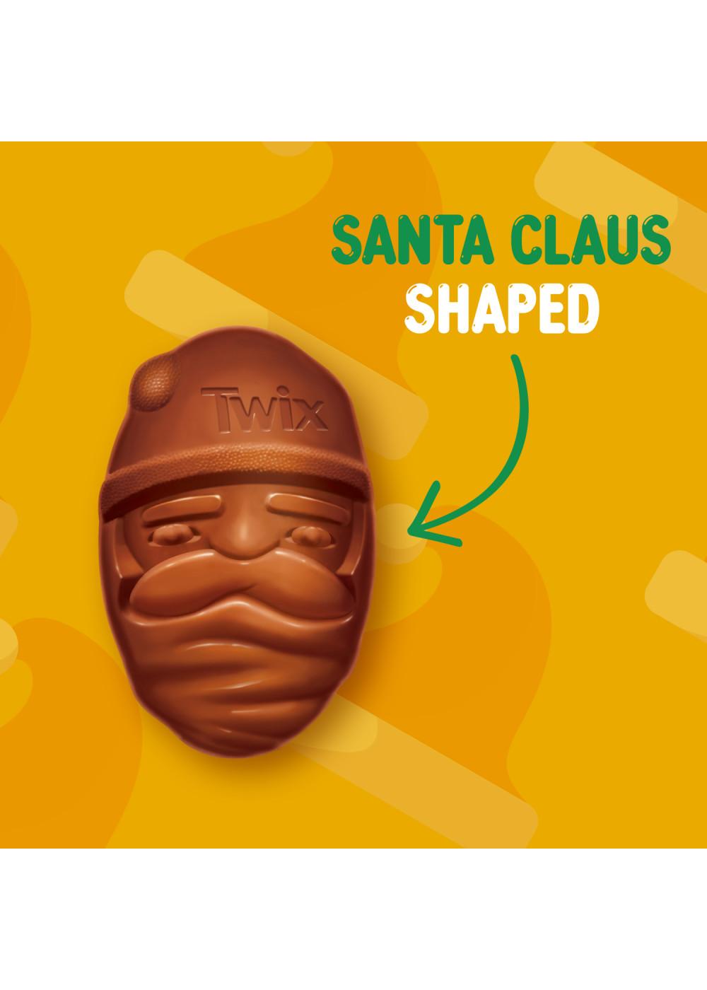 Twix Santas Caramel Milk Chocolate Christmas Candy Bars - Shop Candy at ...