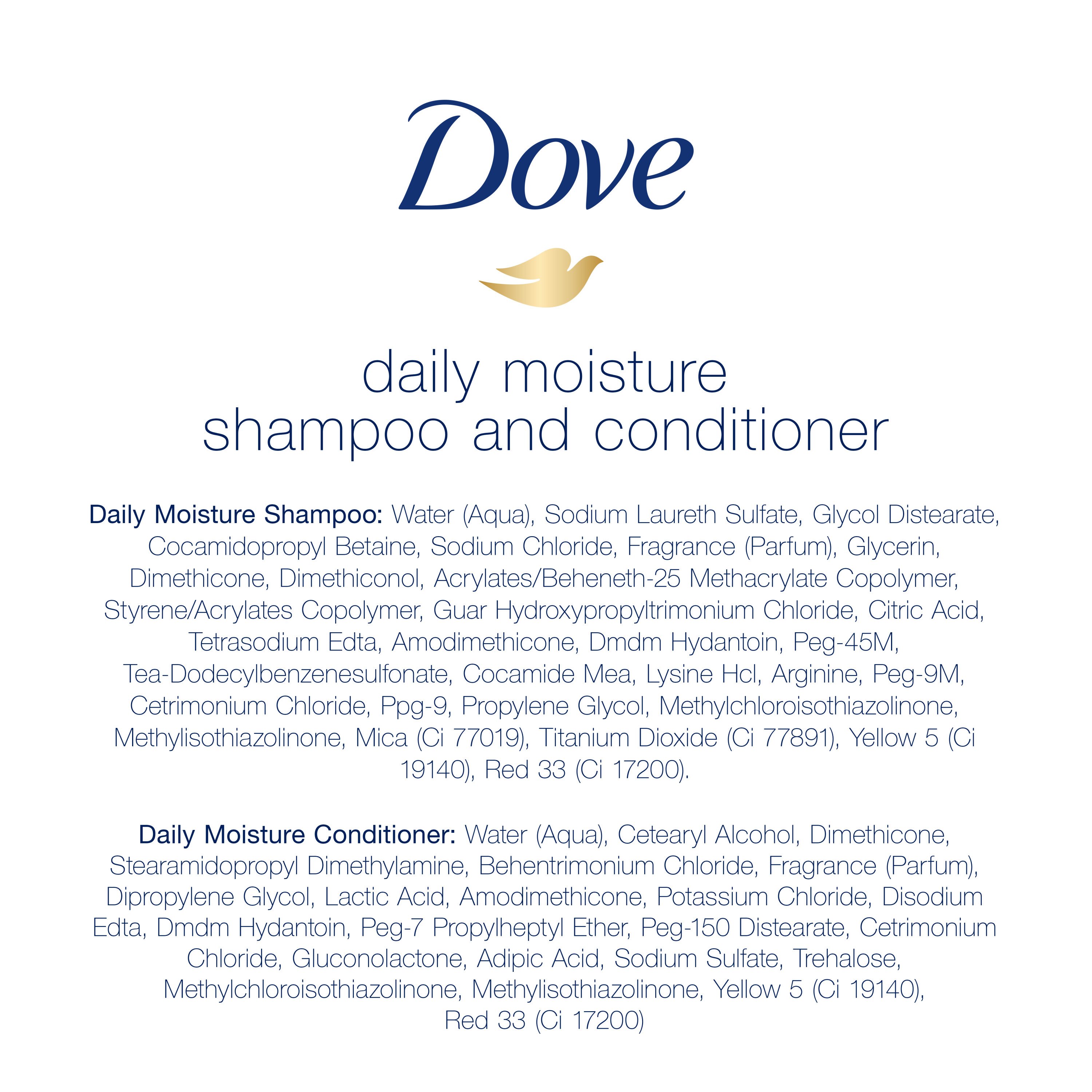 Dove Shampoo Conditioner Daily Moisture 2 Pk