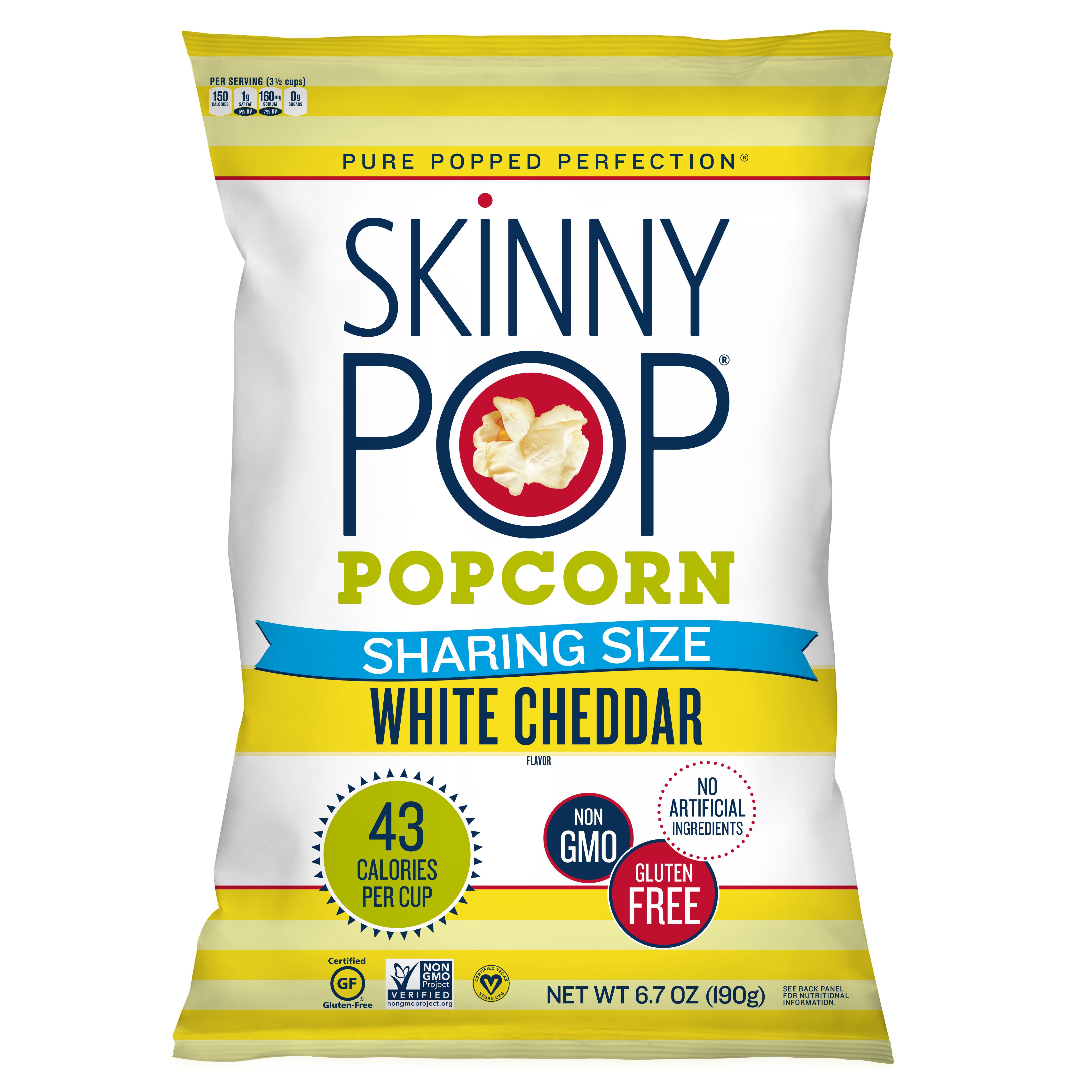 SkinnyPop White Cheddar Popcorn - Shop Popcorn at H-E-B