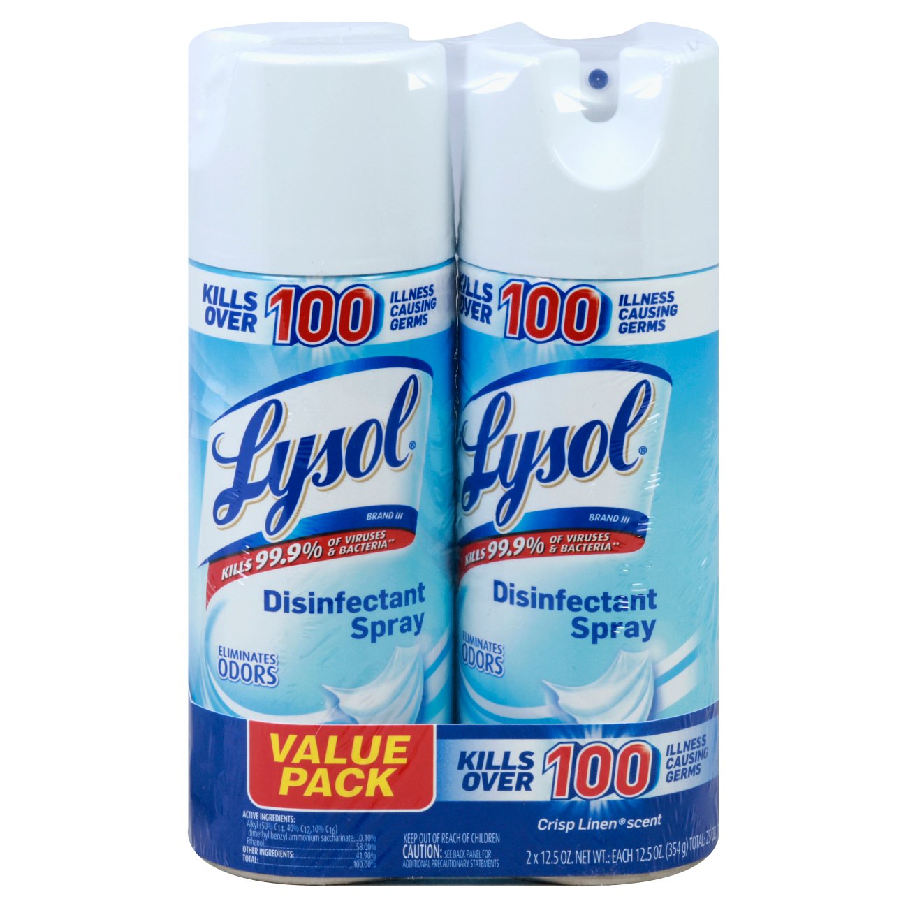 Lysol Crisp Linen Disinfectant Spray Value Pack - Shop Air Fresheners ...