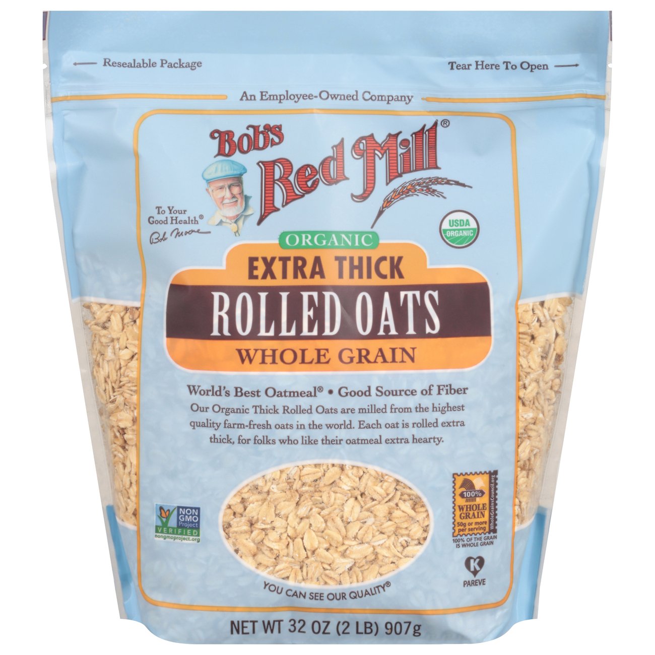 Bob's Red Mill Organic Extra Thick Rolled Oats - Shop Oatmeal & hot ...