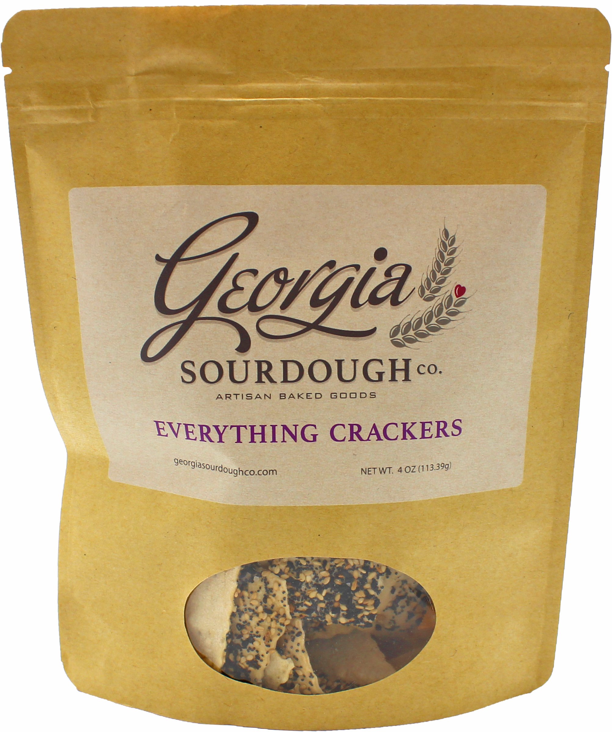 Georgia Sourdough Everything Crackers, 4 oz | Central Market - Really ...