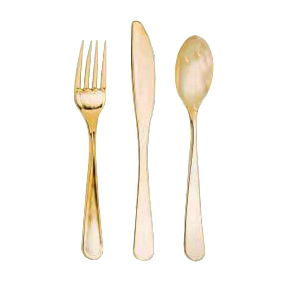 Creative Converting Plastic Knives, Forks & Spoons Combo Set - Metallic ... Creative Converting Plastic Knives, Forks & Spoons Combo Set - Metallic ...