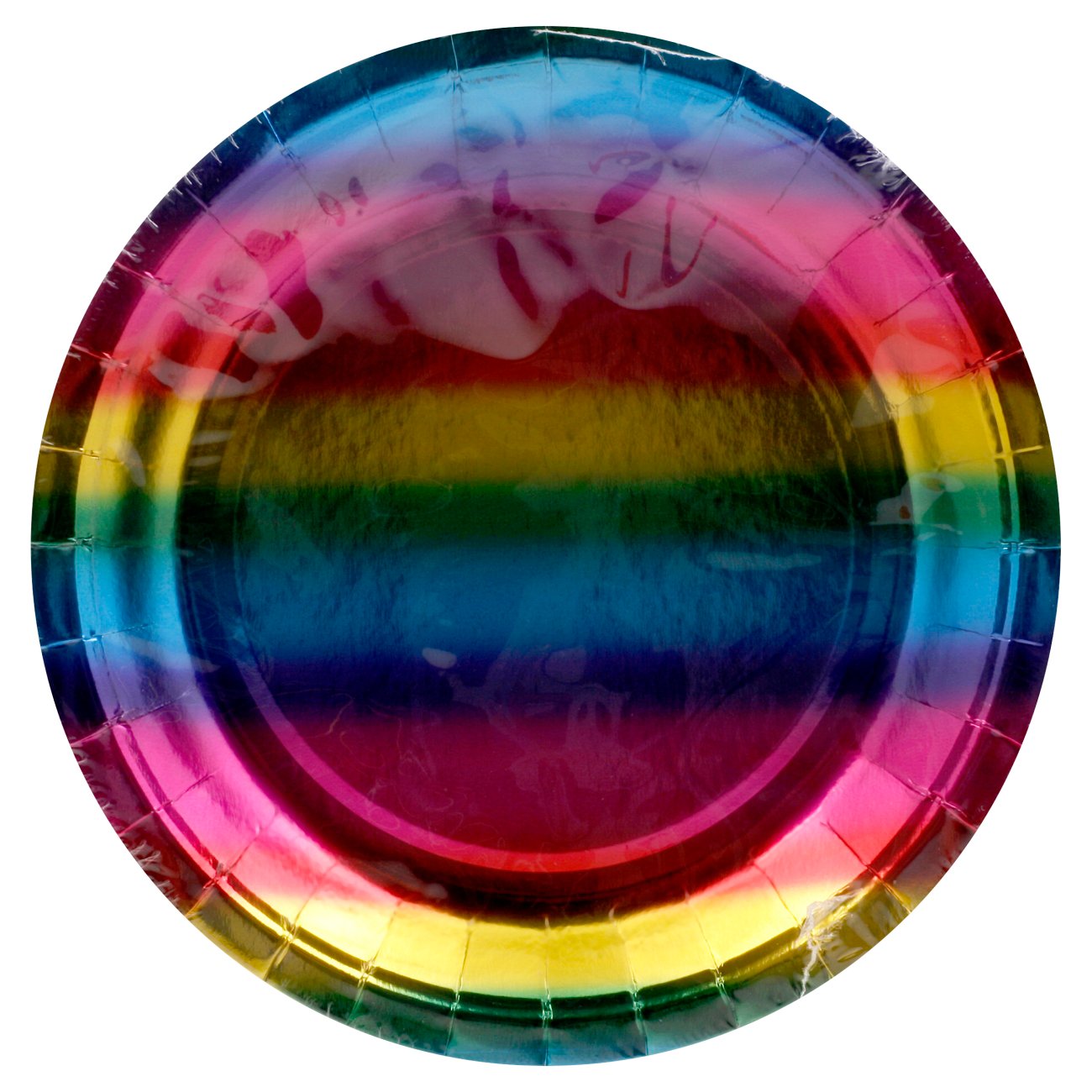 Creative Converting Rainbow Foil Plate, 7 in. - Shop Plates & bowls at ...