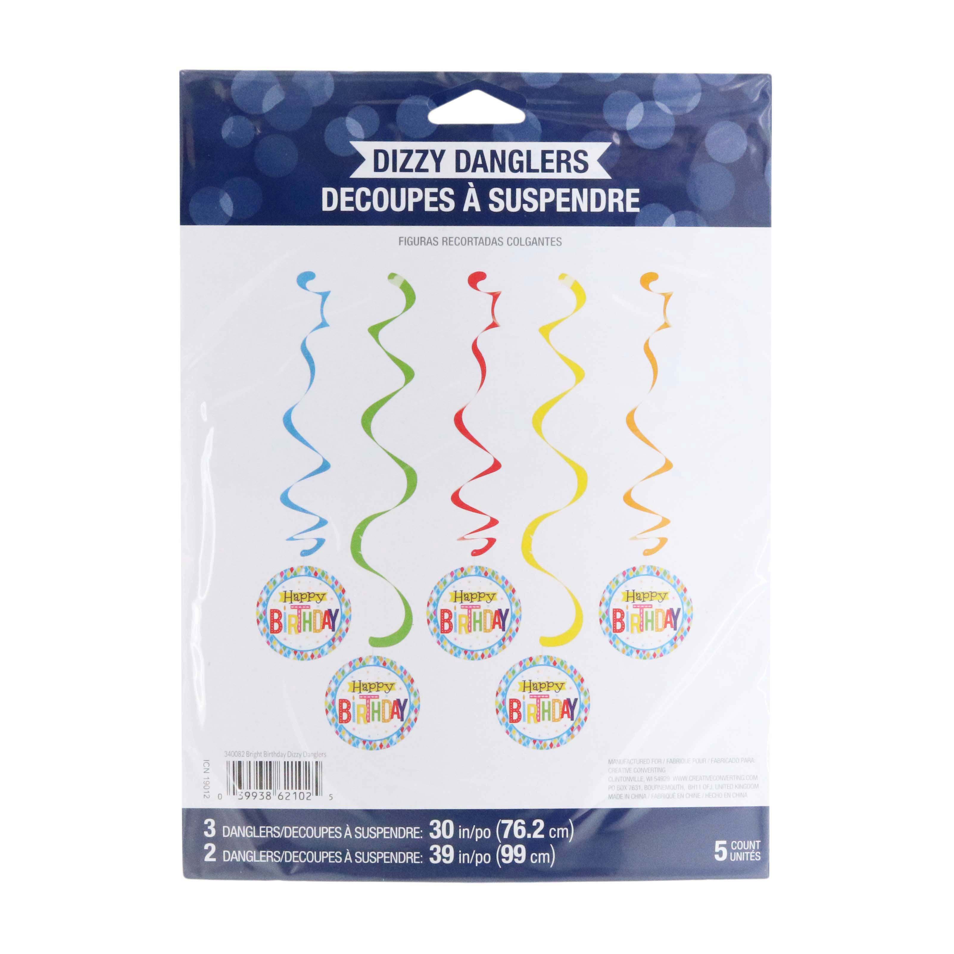 Creative Converting Birthday Dizzy Danglers Decor - Shop Party decor at ...