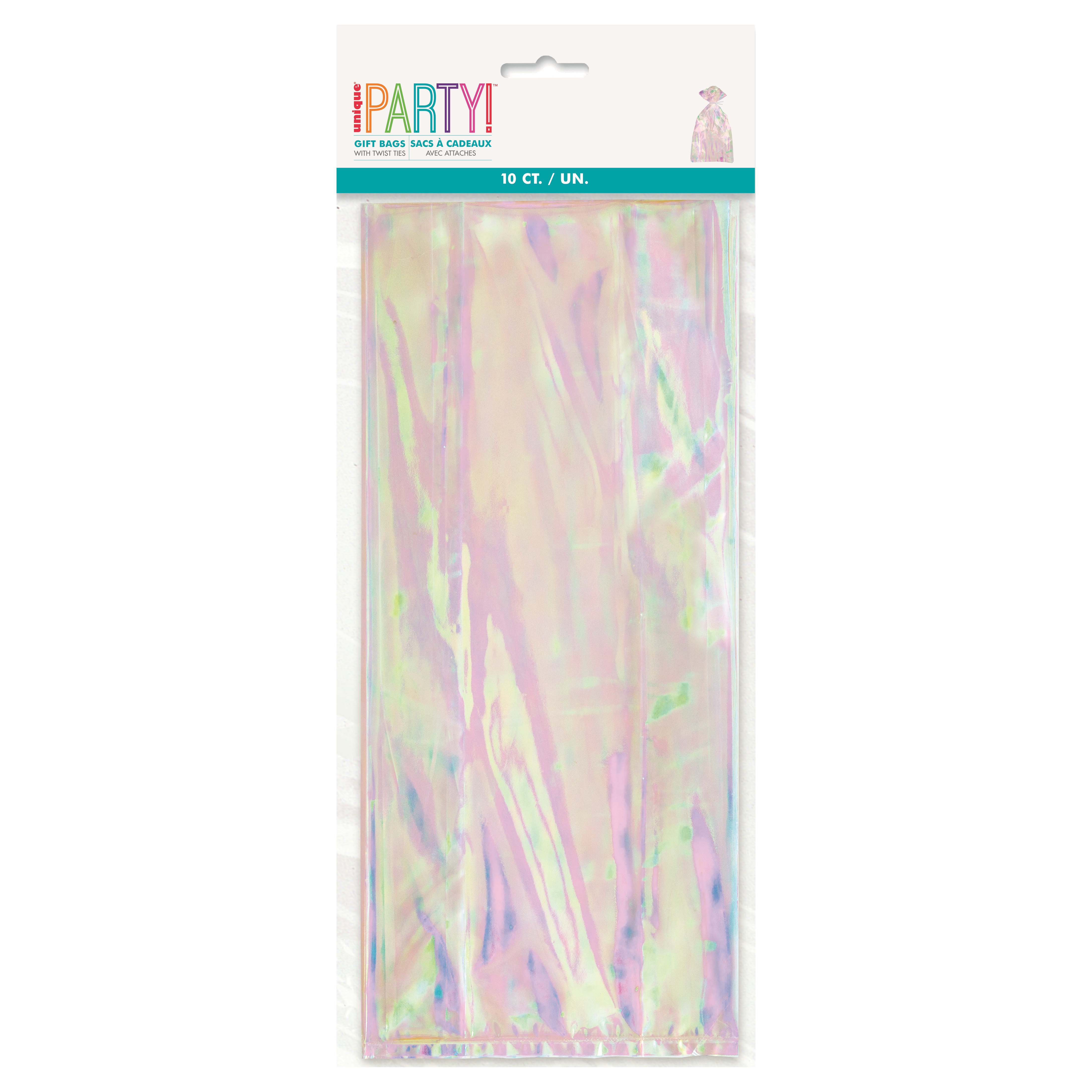 unique Party Cello Gift Bags - Iridescent Foil - Shop Favors at H-E-B