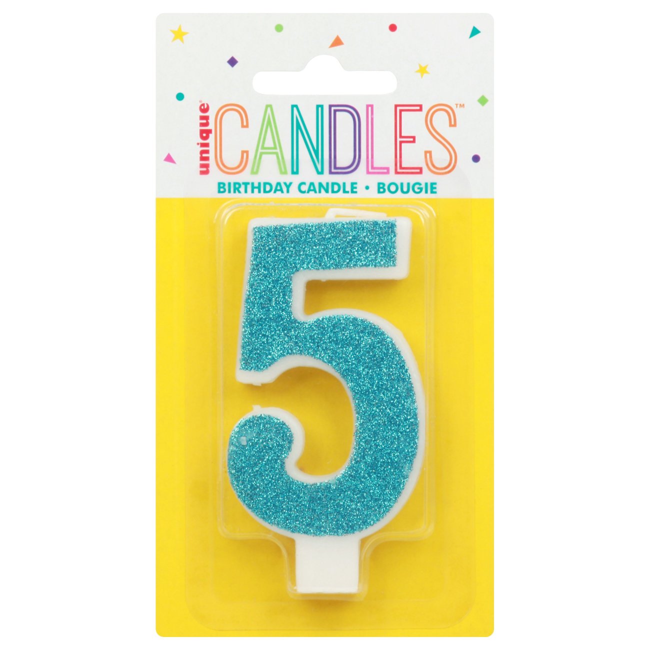 unique Number 5 Green Glitter Birthday Candle - Shop Birthday candles ...