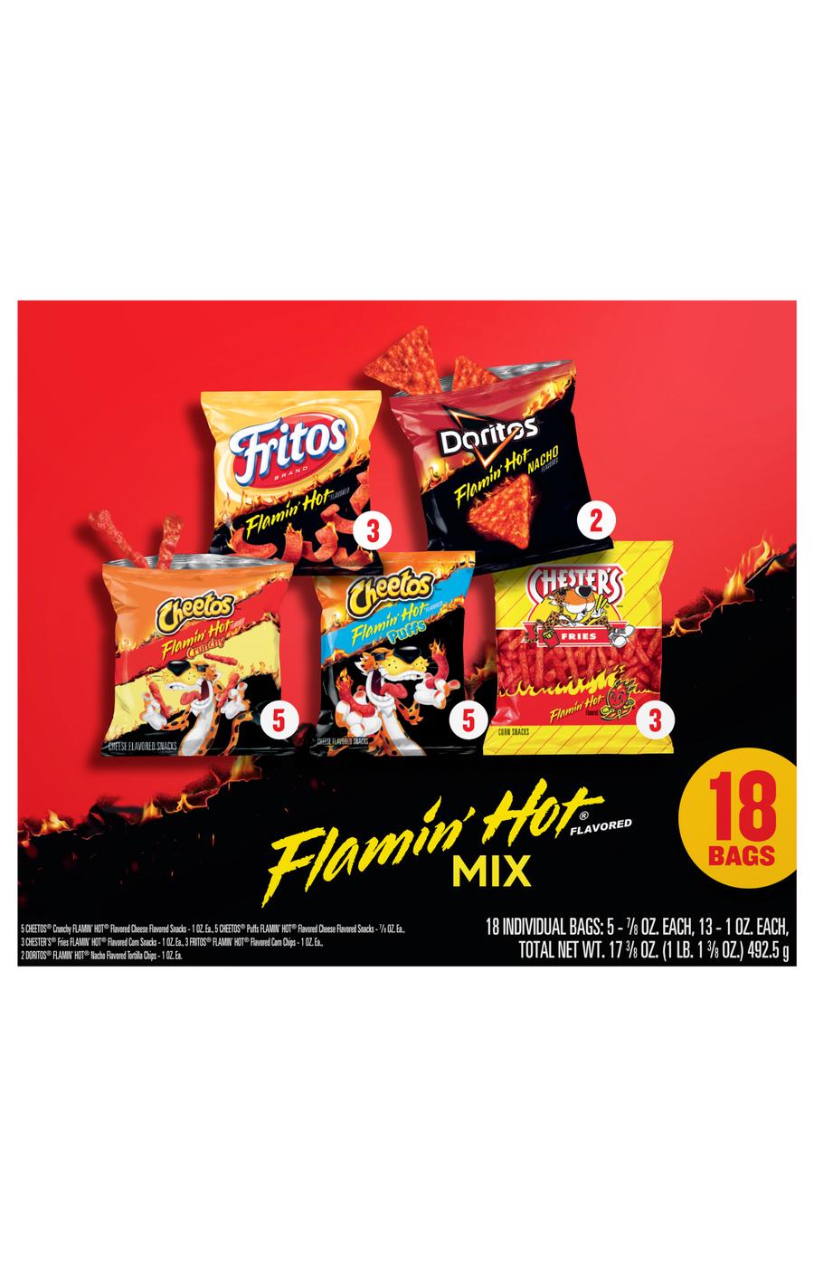 Frito Lay Flamin' Hot Mix Chips Multipack Bags - Shop Chips at H-E-B