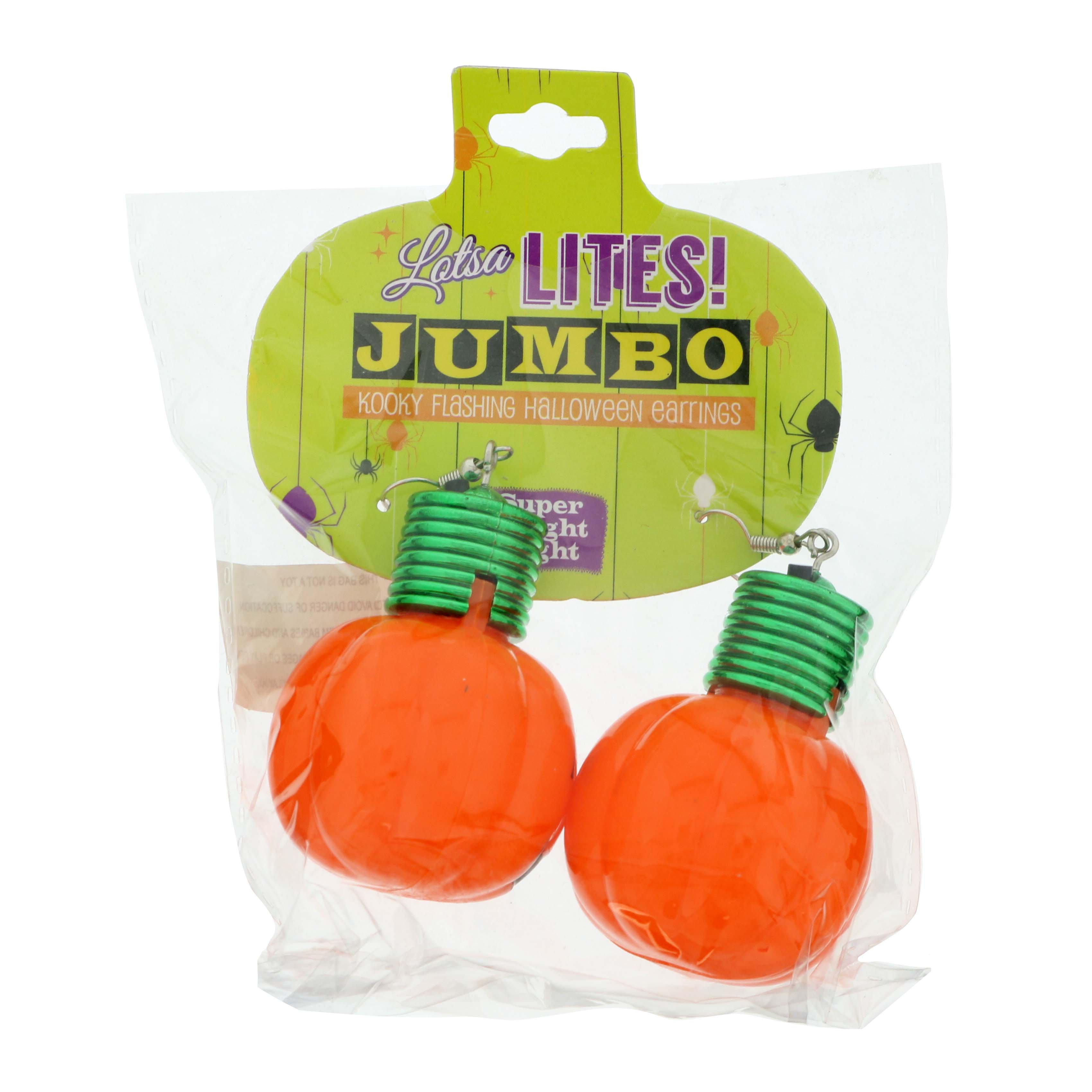 DM Merchandising Halloween Jumbo Light Up Earrings - Shop Party decor ...