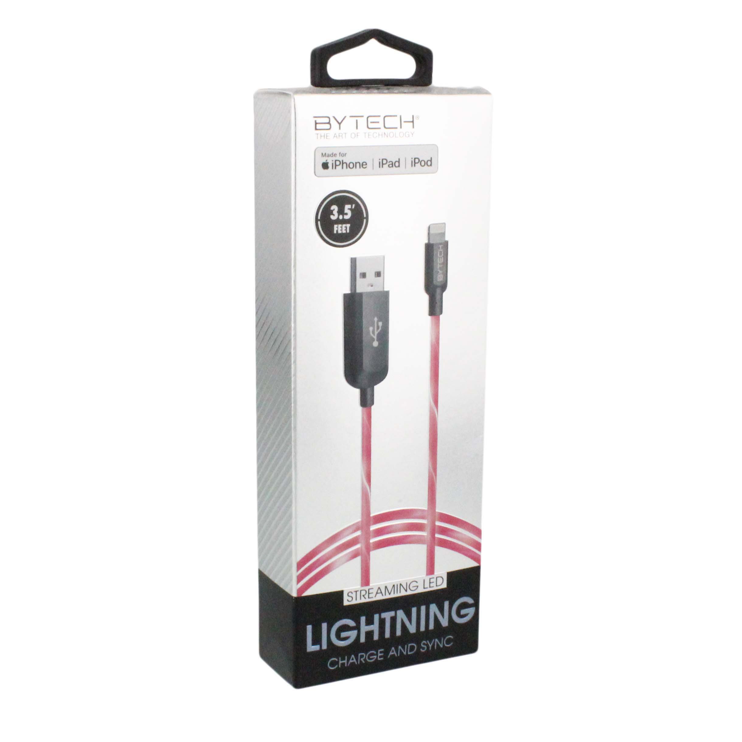 Bytech Streaming LED Lightning Charge and Sync Cable - Shop Electronics ...