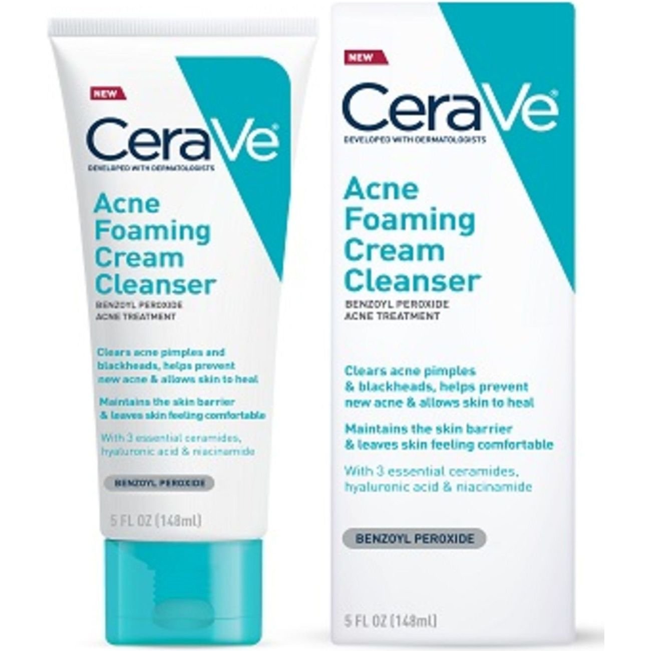CeraVe Acne Foaming Cream Cleanser - Shop Facial cleansers & scrubs at ...
