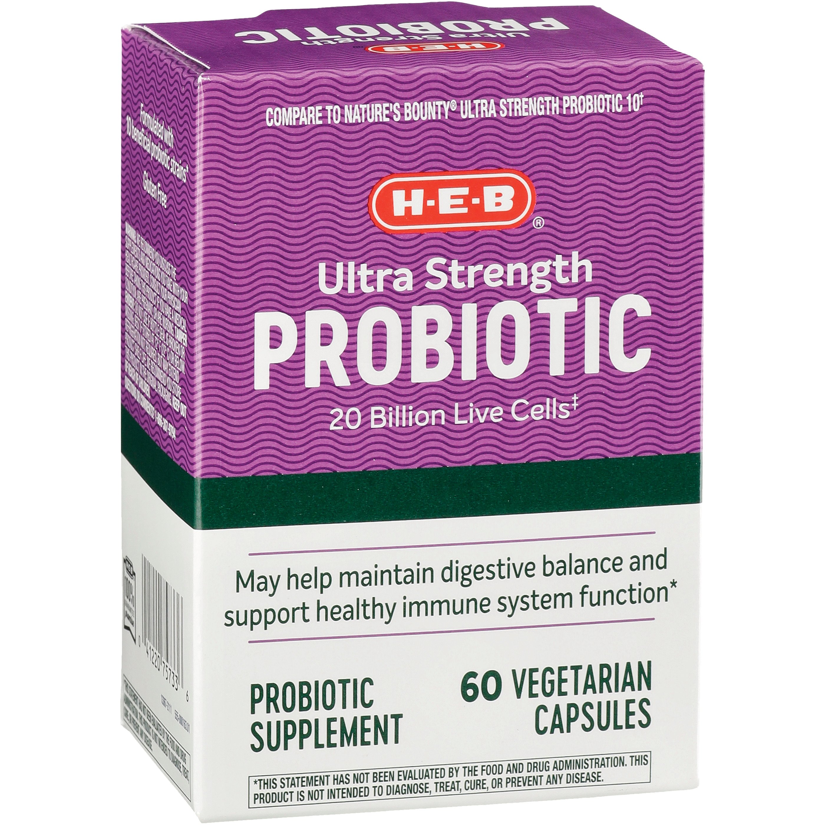 H-E-B Ultra Strength Probiotic Capsules - Shop Diet & fitness at H-E-B