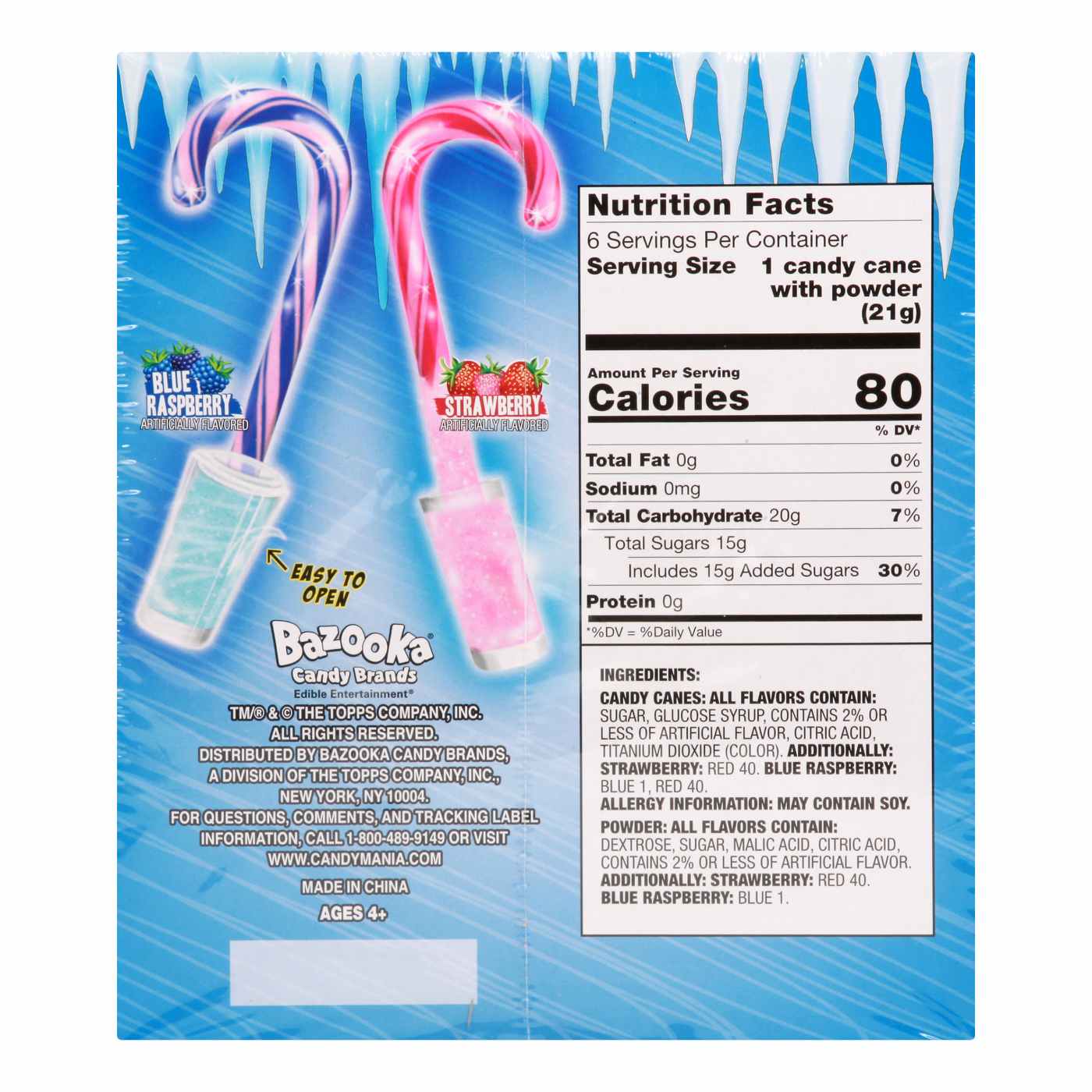 Baby Bottle Pop Christmas Candy Canes with Dipping Powder - Shop Candy ...