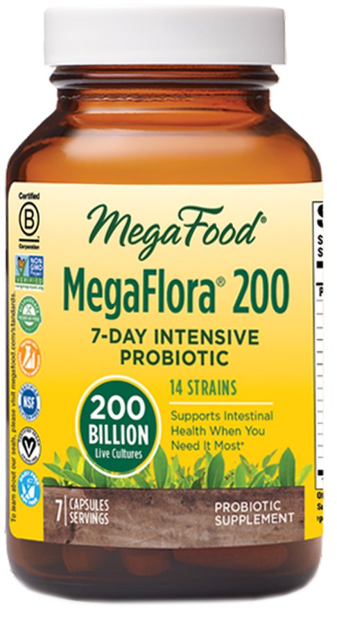 Megafood Megaflora 200 7-Day Intensive Probiotic Tablets, 7 ct ...