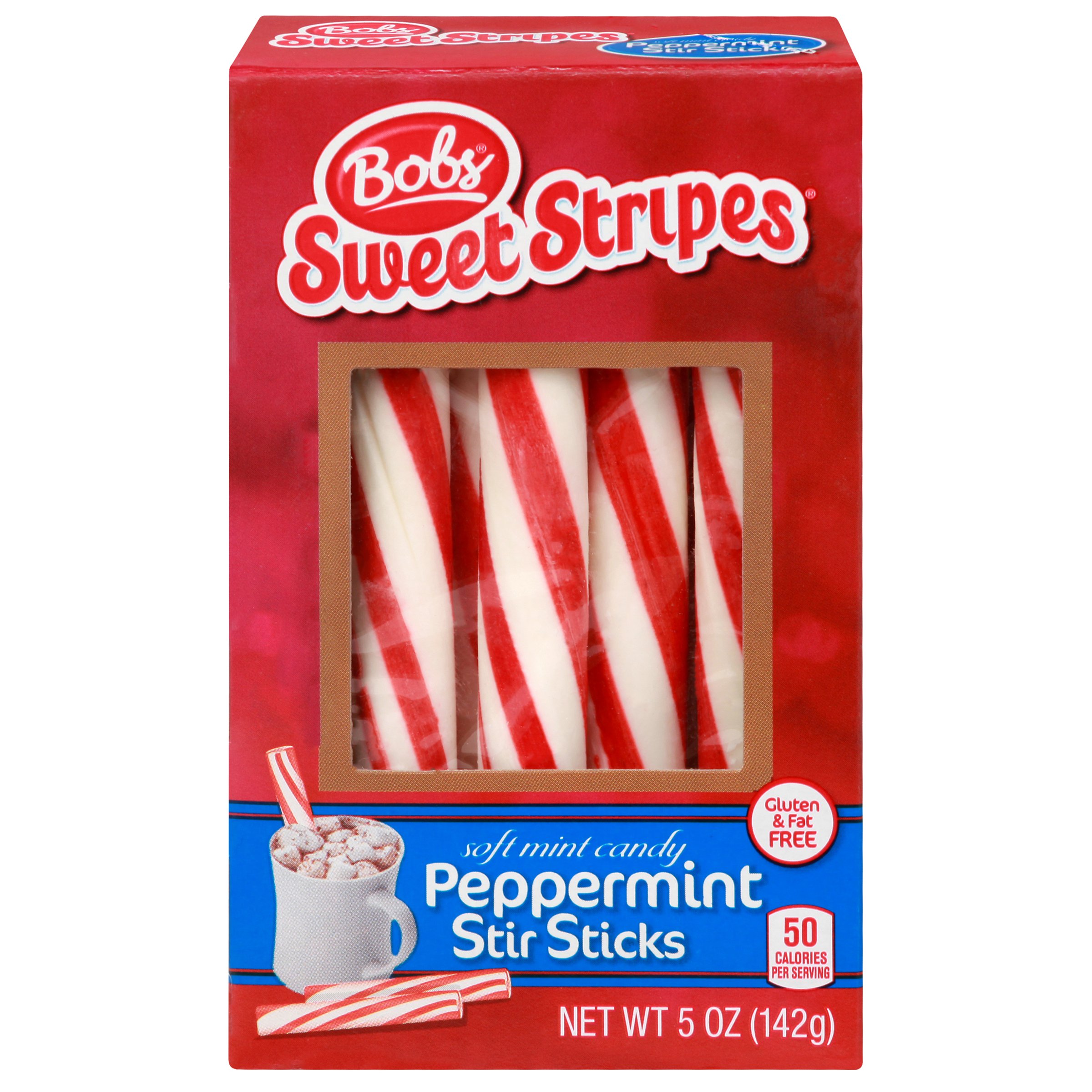 Bobs Sweet Stripes Peppermint Stir Sticks - Shop Candy at H-E-B