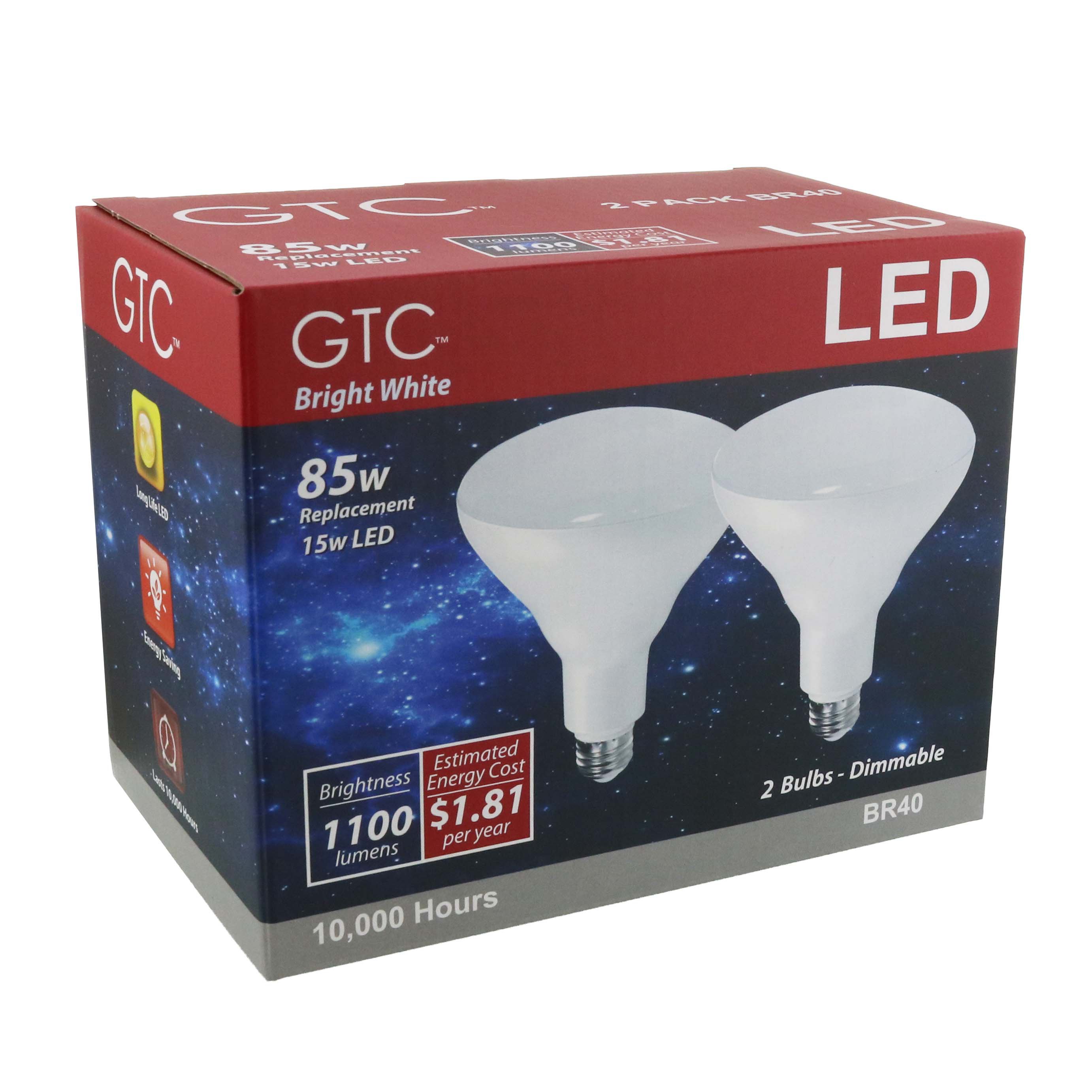 GTC LED 85 Watt BR40 Bright White Light Bulbs - Shop Light Bulbs at H-E-B