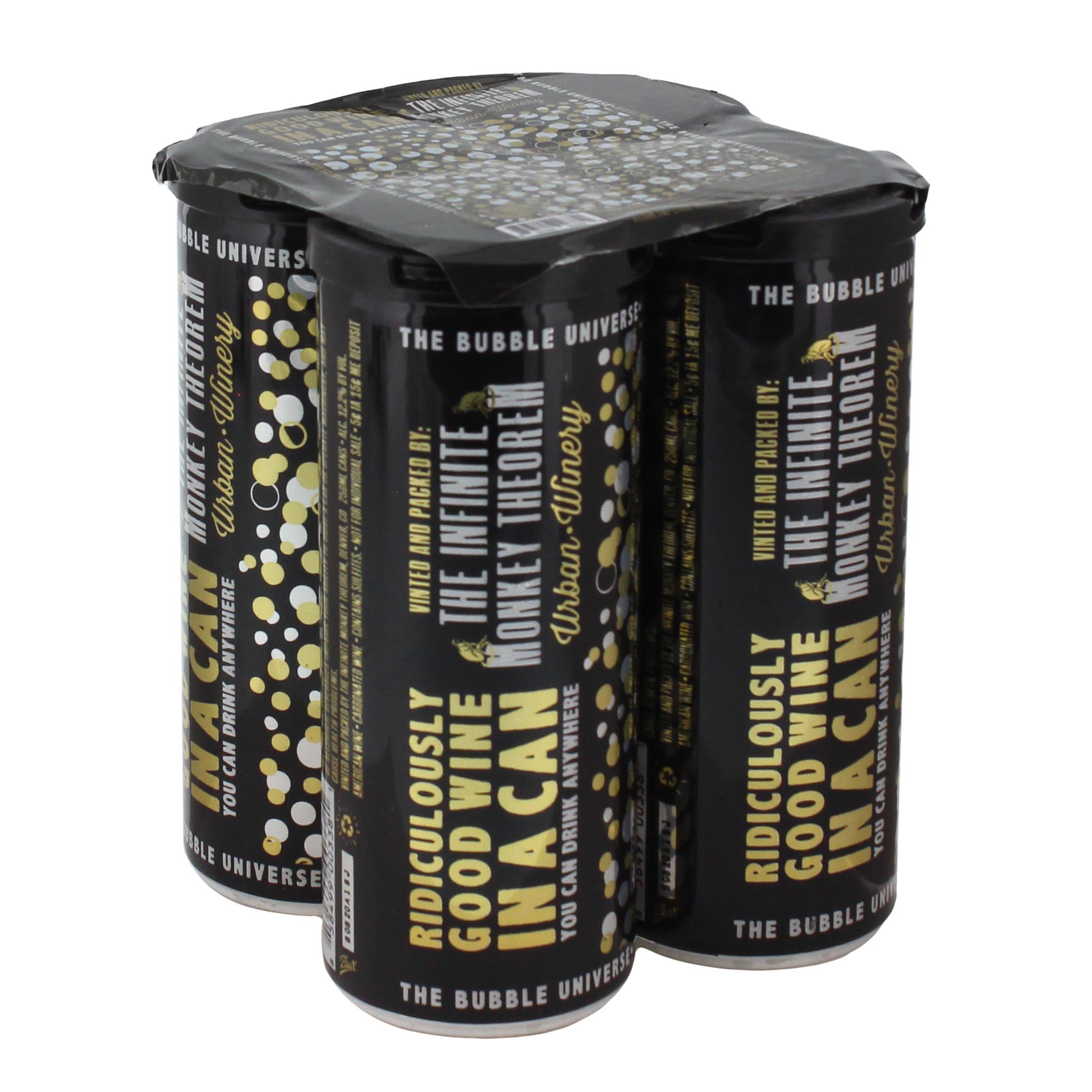The Infinite Monkey Theorem The Bubble Universe 250 mL Cans - Shop Wine ...