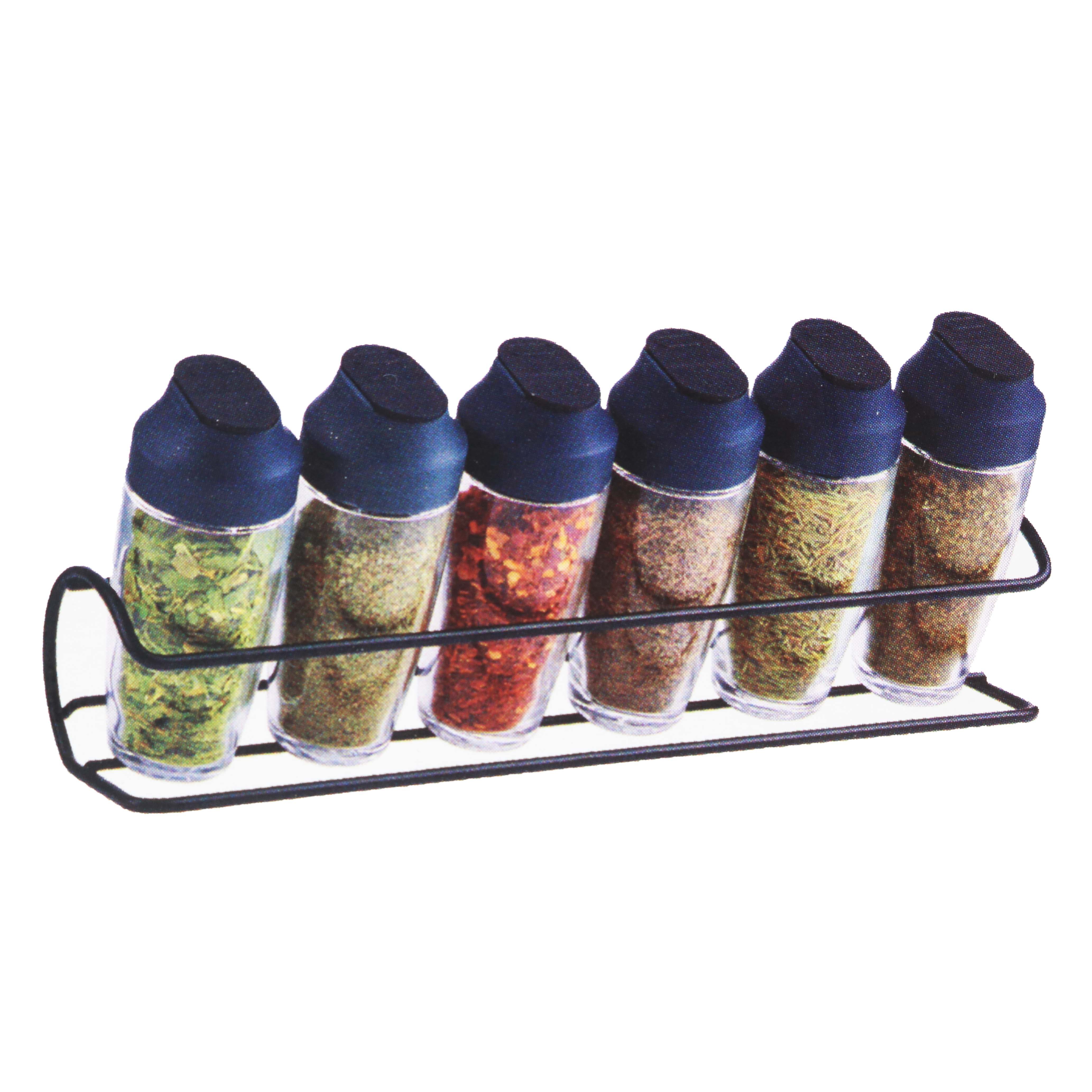 Trudeau Horizontal Six Bottle Spice Rack - Shop Sink & Kitchen ...