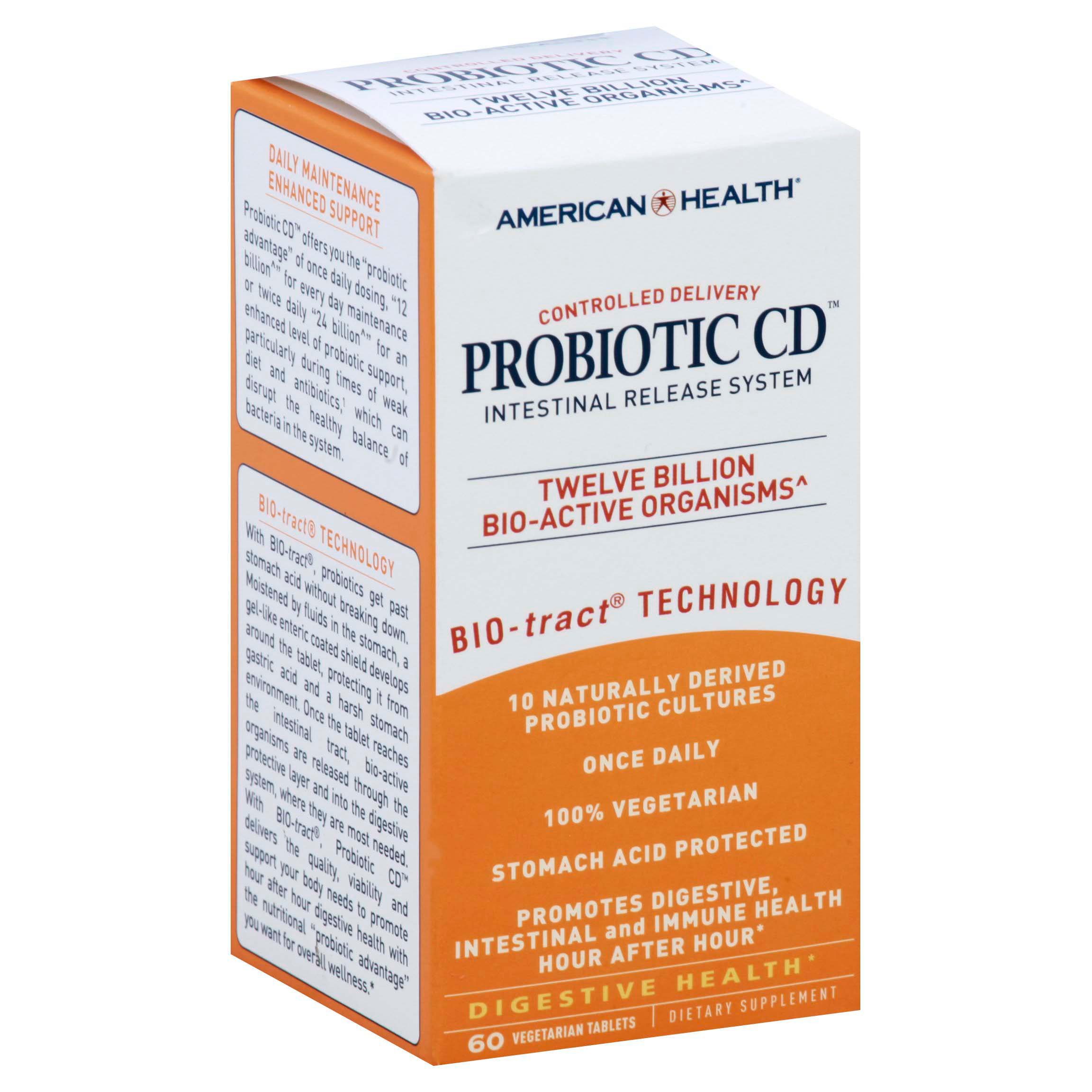 American Health Probiotic CD Vegetarian Tablets - Shop Digestion ...