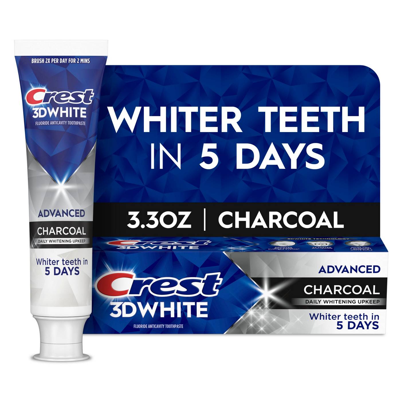 Crest 3D White Whitening Toothpaste - Charcoal - Shop Toothpaste at H-E-B