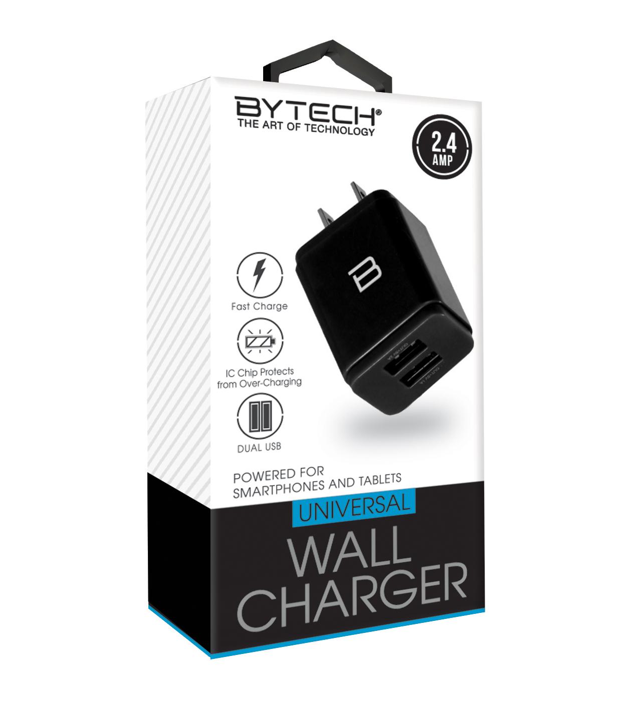 Bytech Dual USB Wall Charger - Black - Shop Connection cables at H-E-B