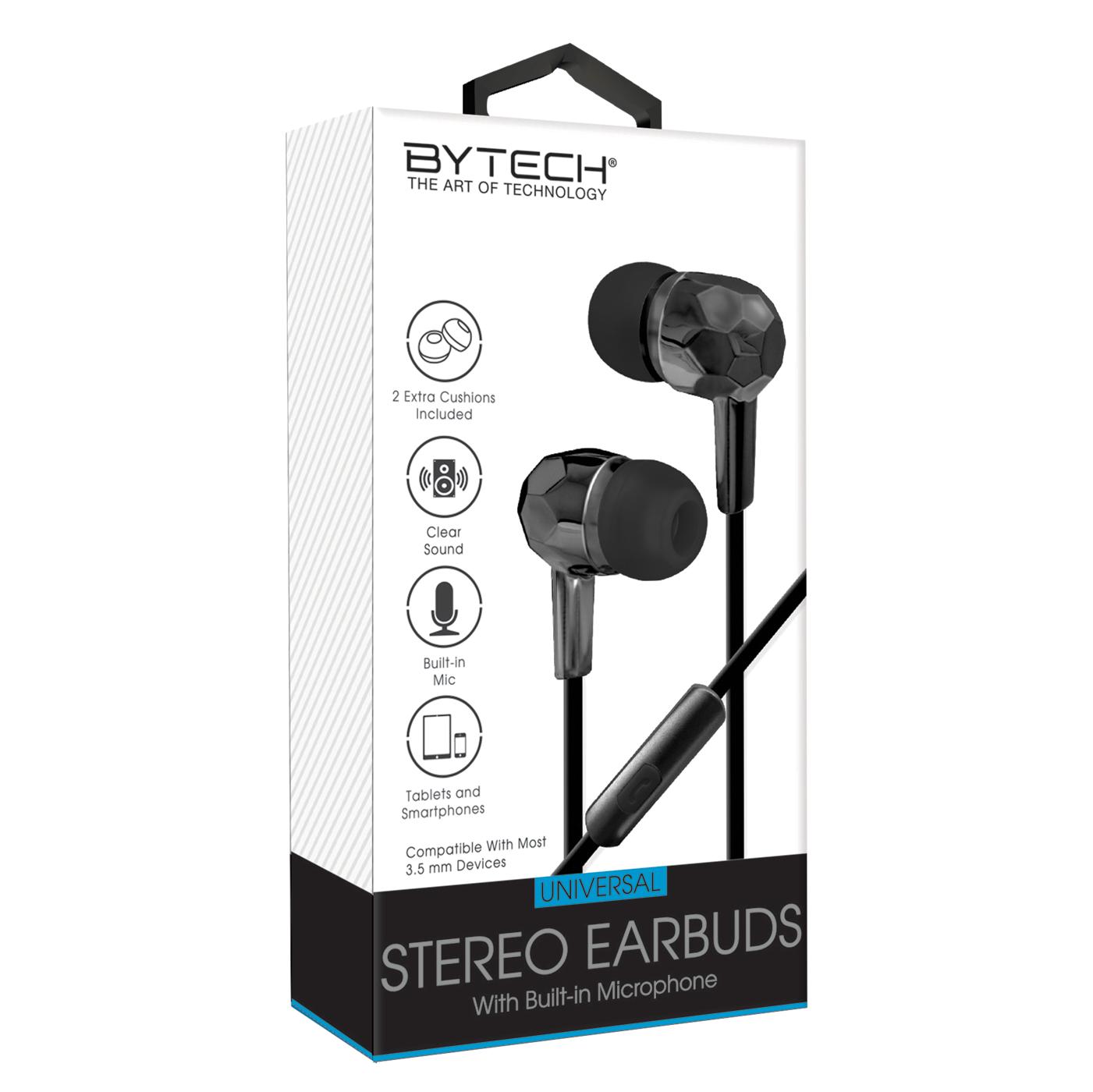 Bytech Wired Chrome Earbud - Shop Headphones at H-E-B