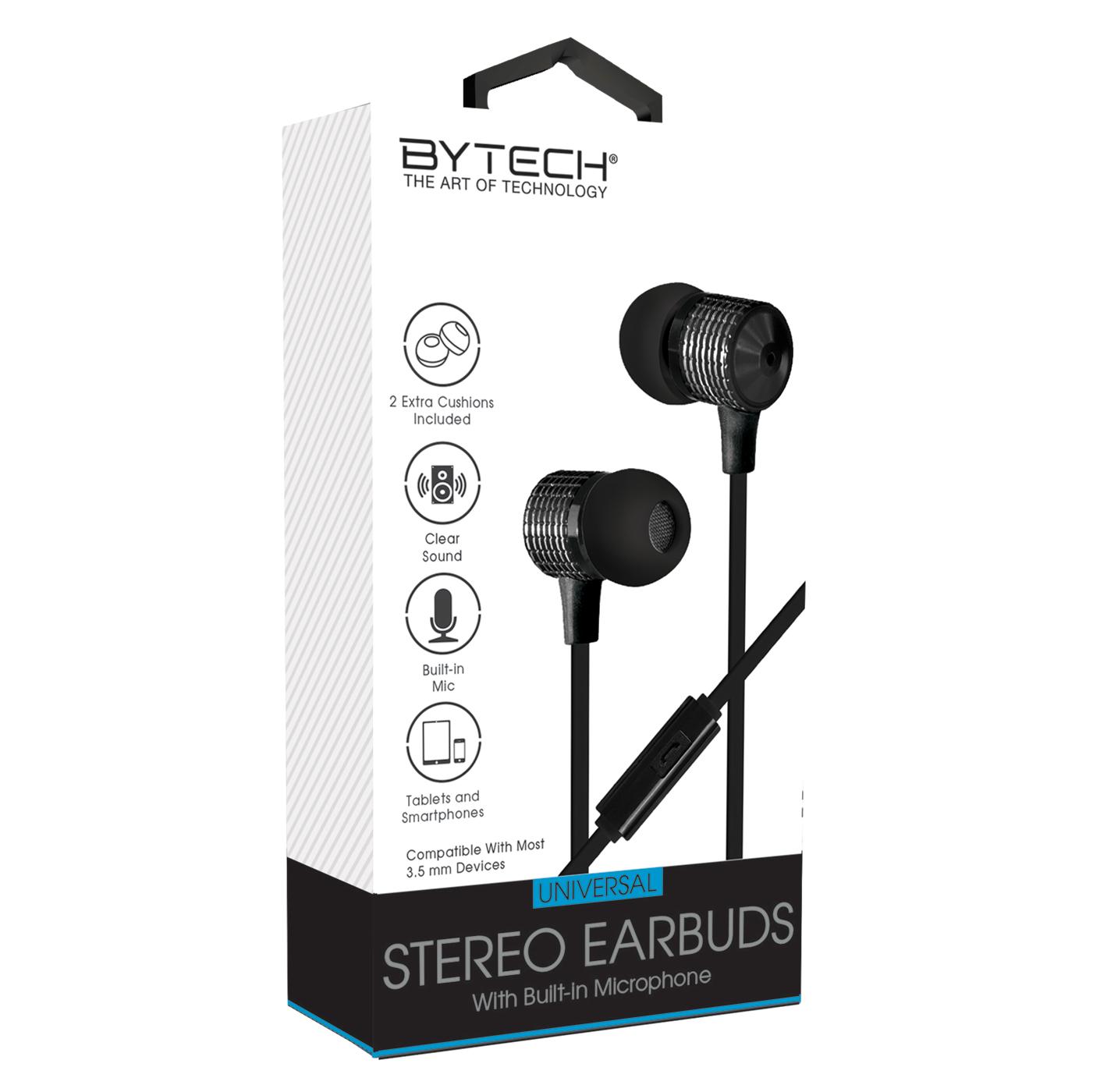 Bytech Metallic Stereo Earbuds - Shop Headphones at H-E-B