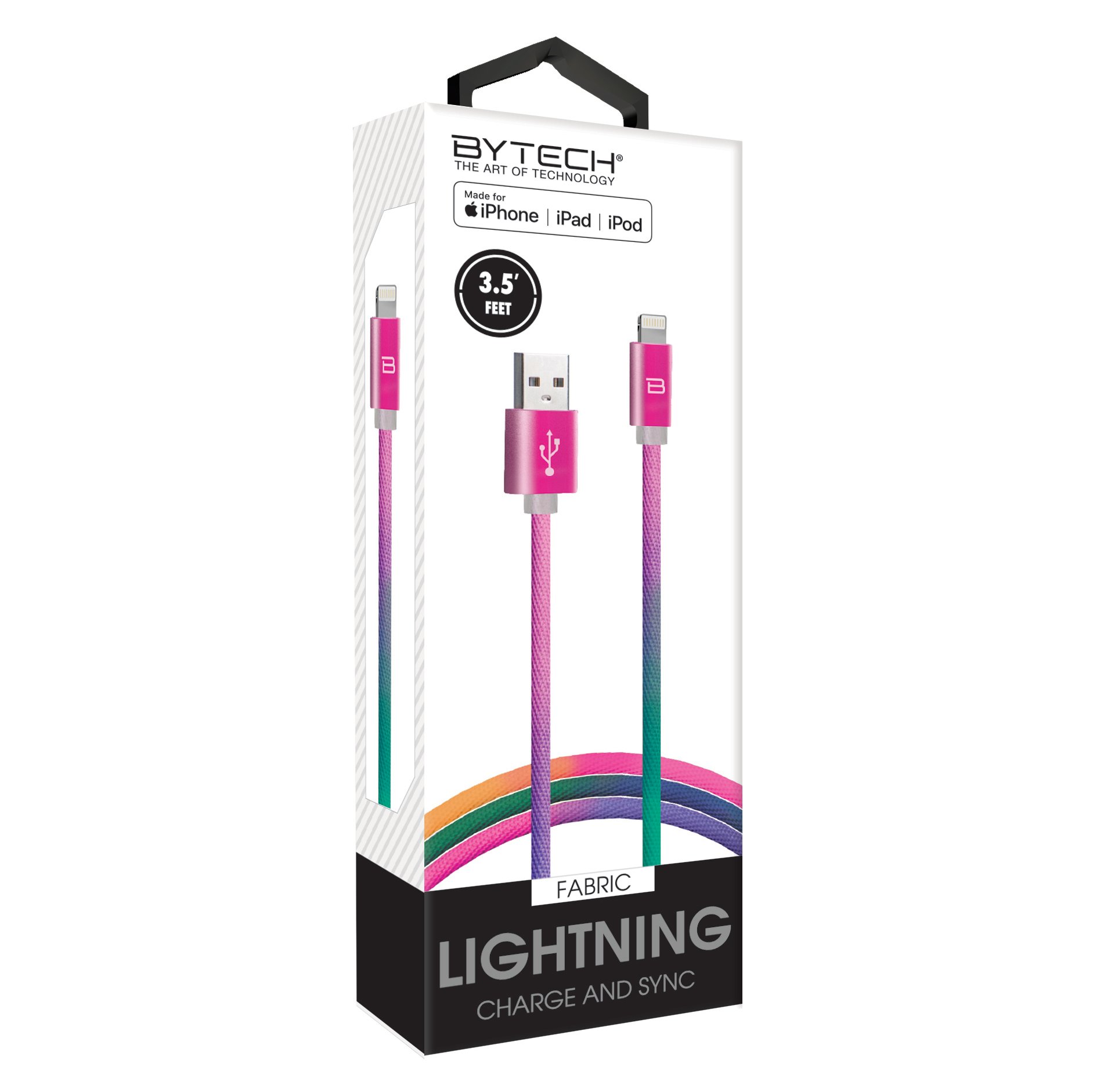Bytech Rainbow Lightning Cable - Shop Cables & Chargers at H-E-B