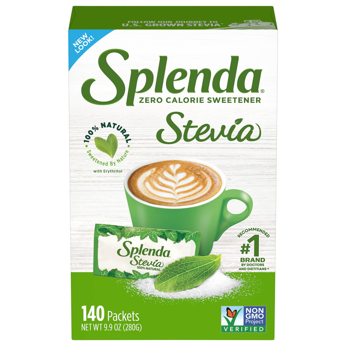 Splenda Zero Calorie Sweetener Stevia Packets - Shop Sugar substitutes ...