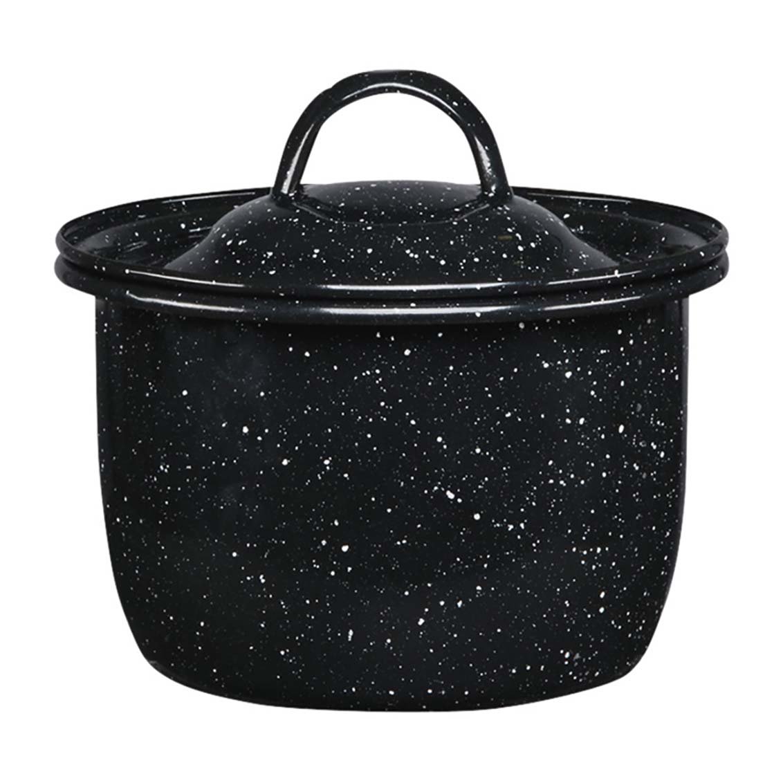 Cinsa Black Speckled Soup Cup with Lid - Shop Kitchen & Dining at H-E-B