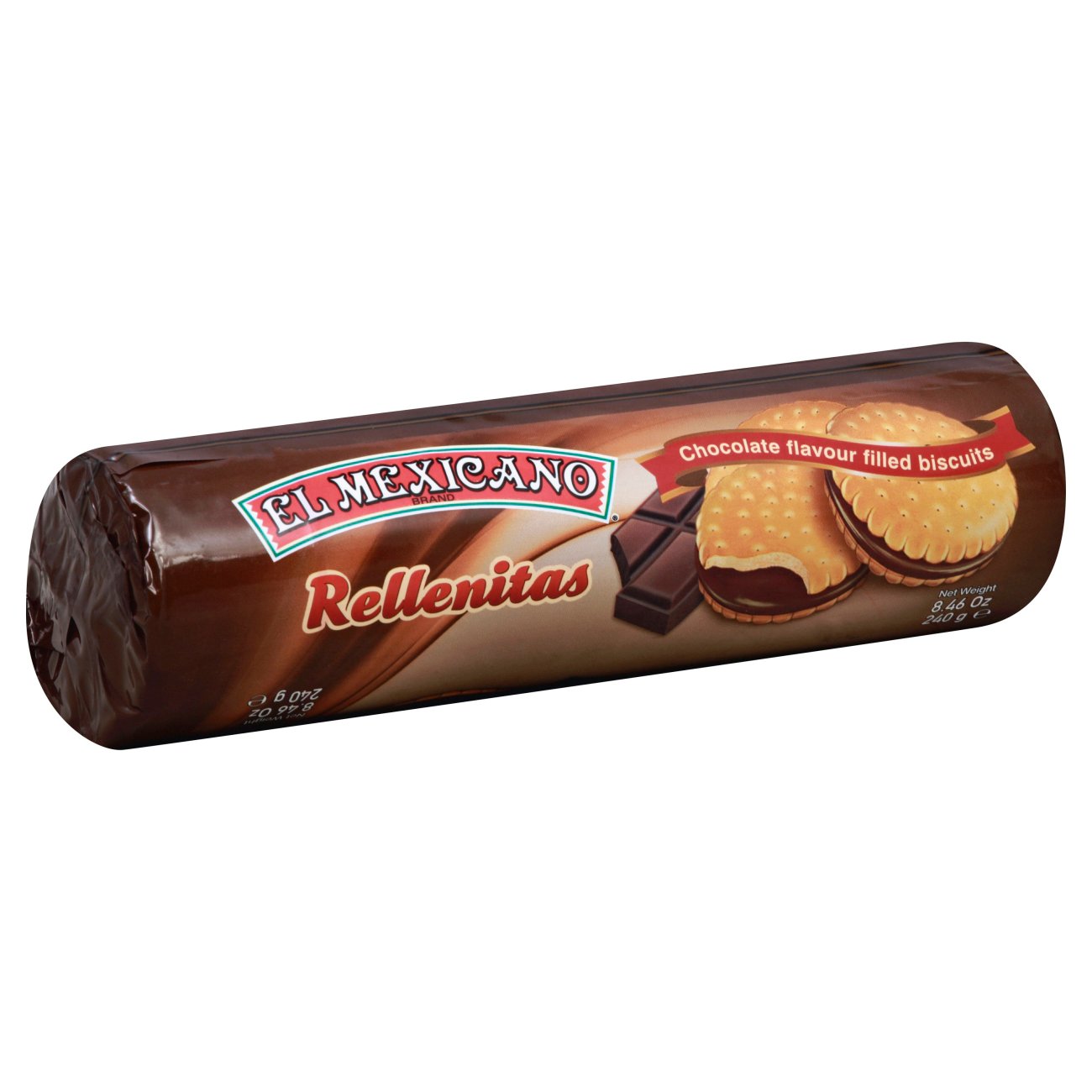 El Mexicano Rellenitas Chocolate Flavor Filled Biscuits - Shop Cookies ...