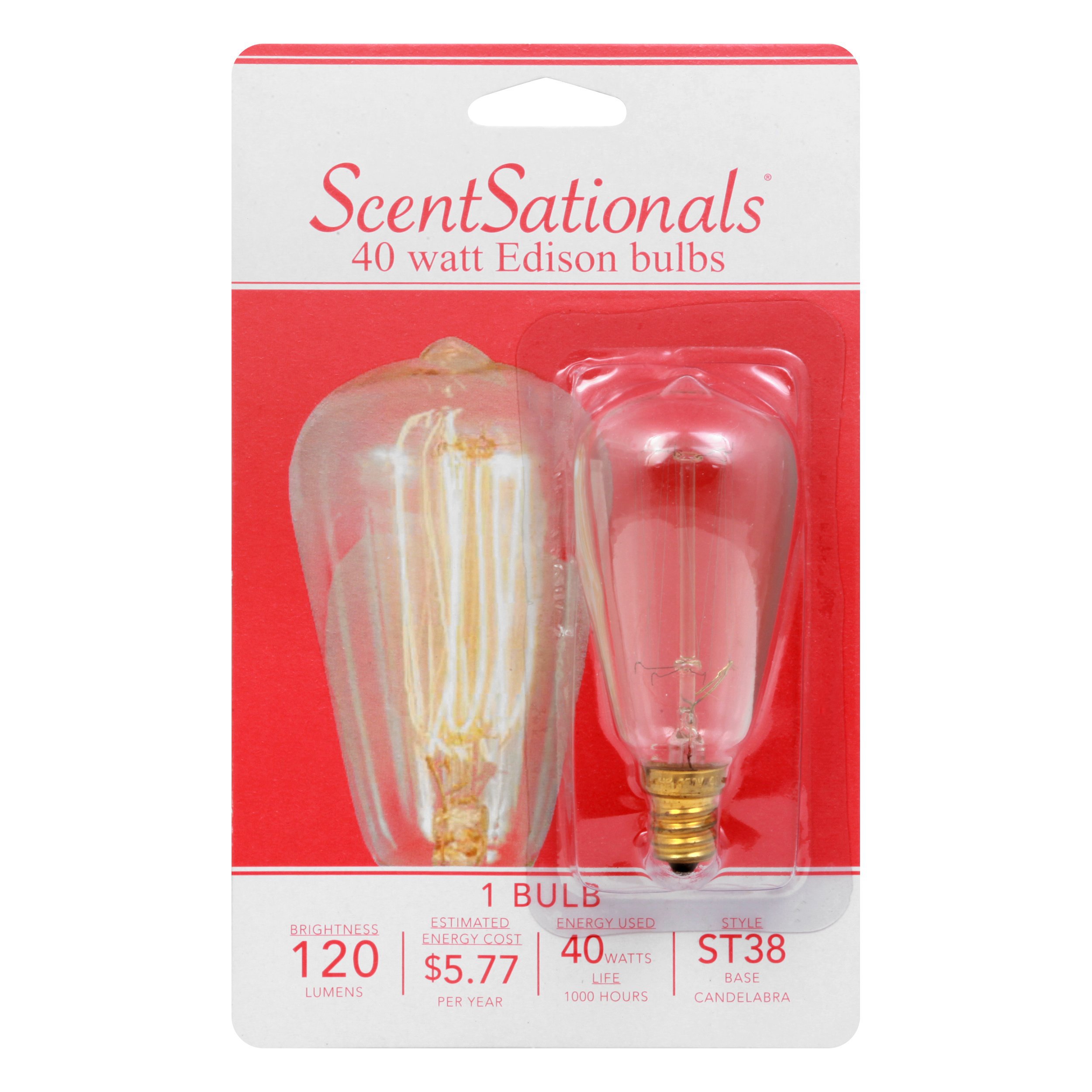 ScentSationals ST38 40-Watt Edison Replacement Bulb - Shop Light bulbs ...