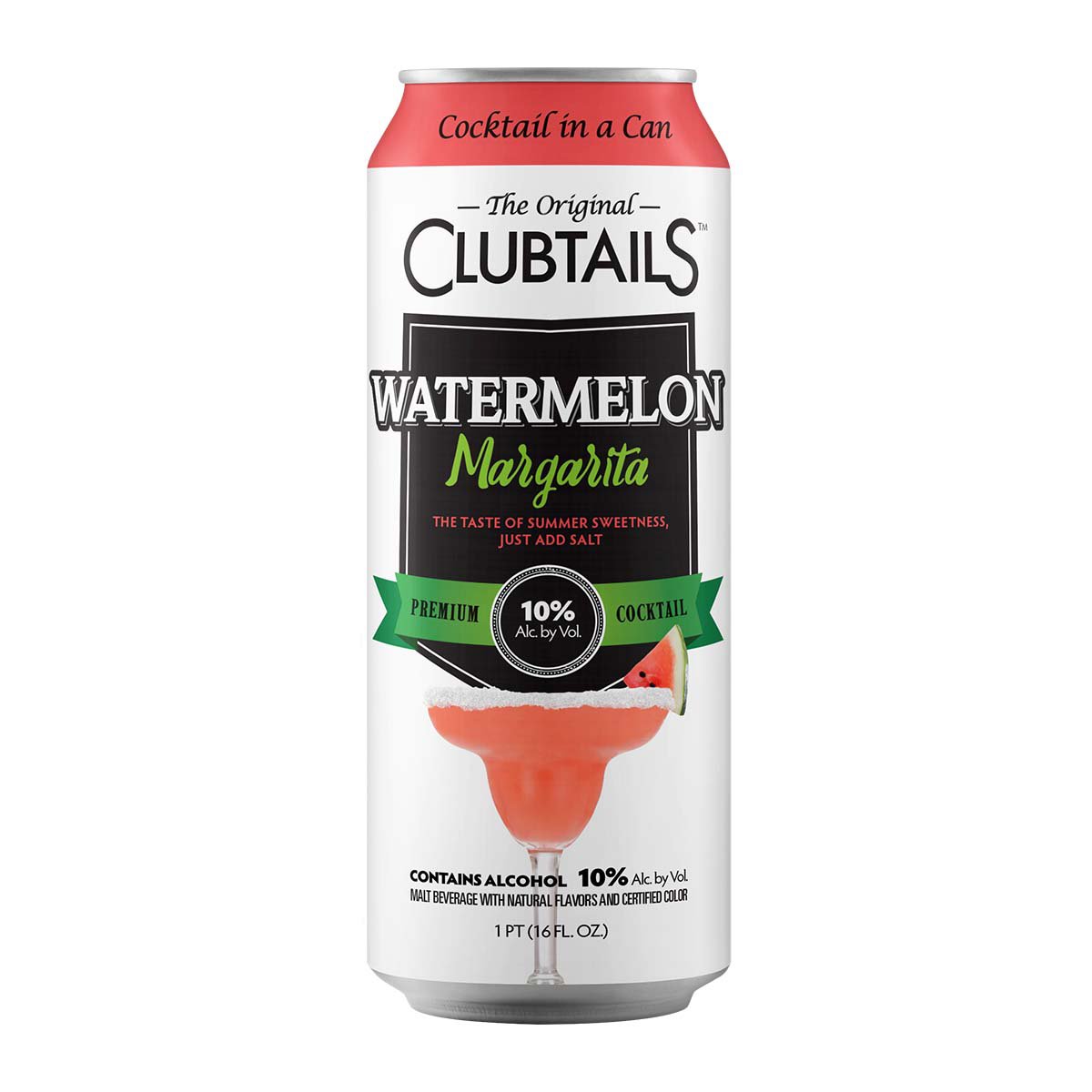 Clubtails Watermelon Margarita Single Can - Shop Malt beverages ...