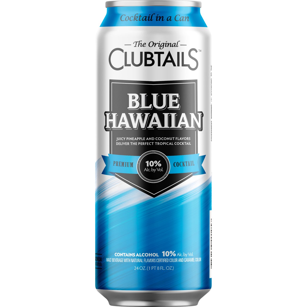 Clubtails Blue Hawaiian Tropical Cocktail Single Can - Shop Malt ...