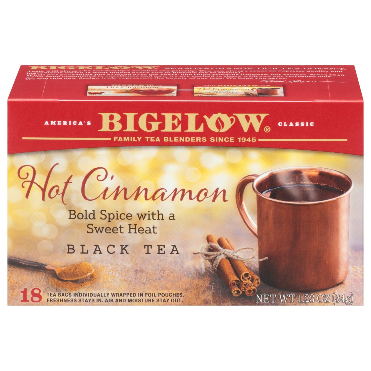 BIGELOW Black Tea - Hot Cinnamon - Shop Tea at H-E-B