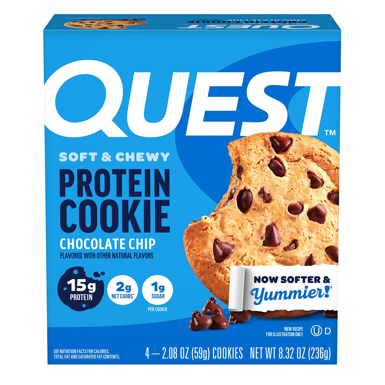 Quest 15g Protein Cookies - Chocolate Chip - Shop Cookies at H-E-B