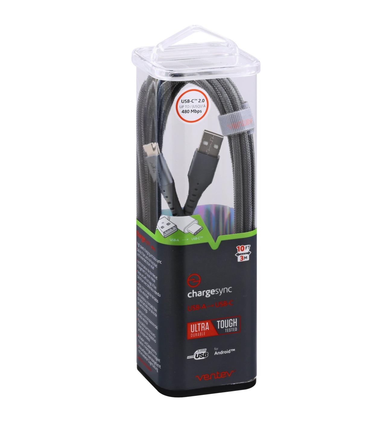 VENTEV Chargesync USB-A to USB-C Cable - Gray - Shop Connection cables ...