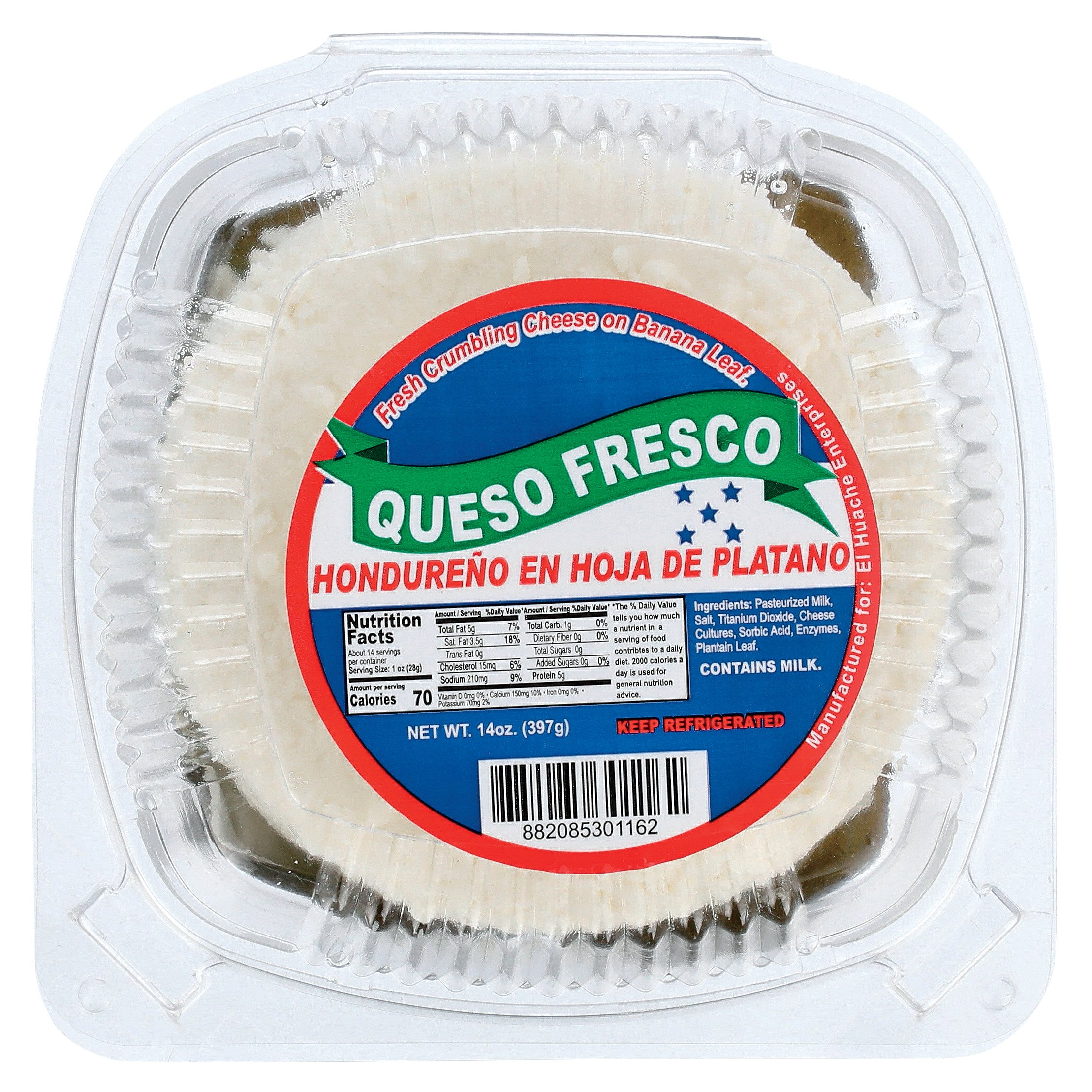 El Huache Queso Fresco Hondureño en Hoya de Platano, 14 oz | Joe V's ...
