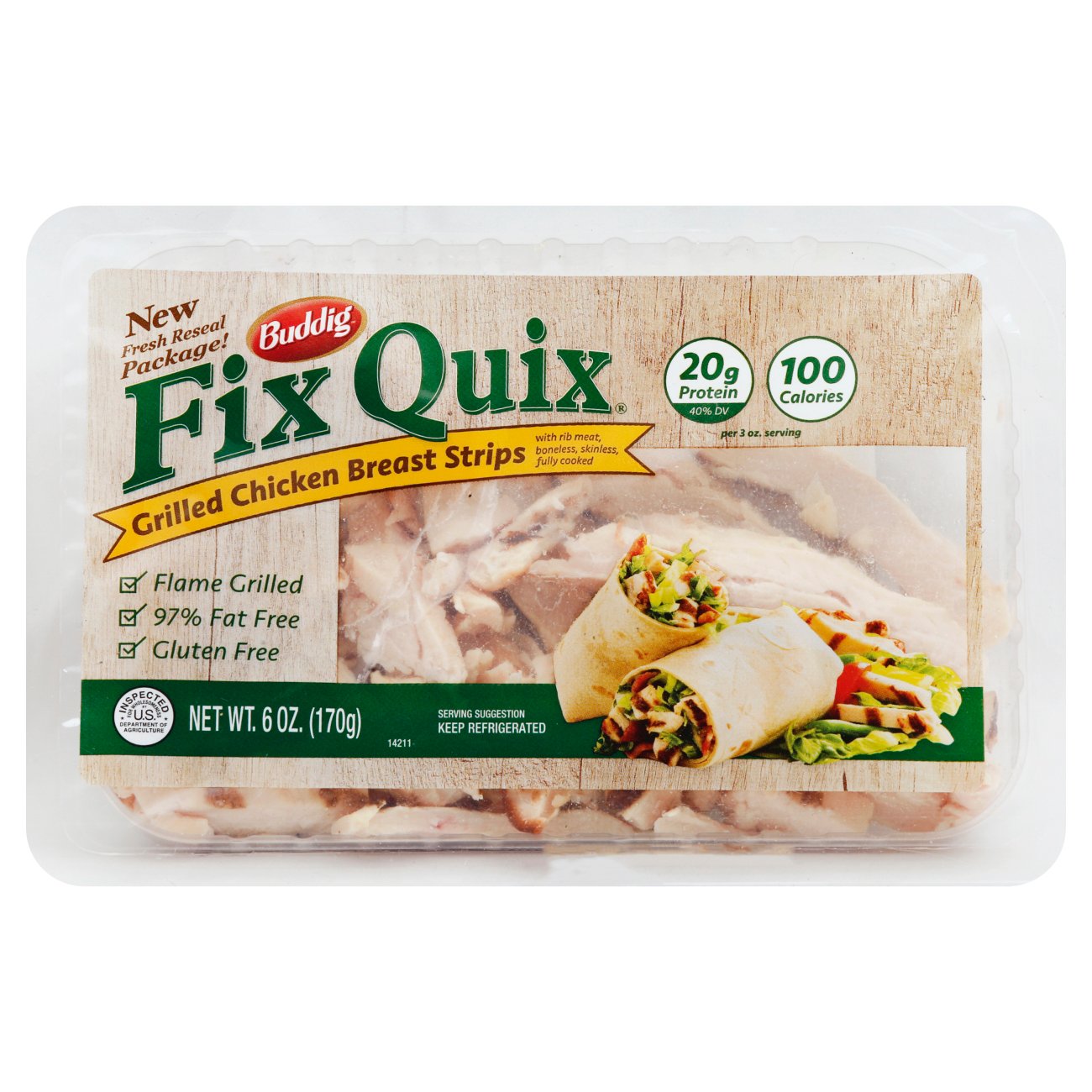 Buddig Fix Quix Grilled Chicken Breast Strips - Shop Meat at H-E-B