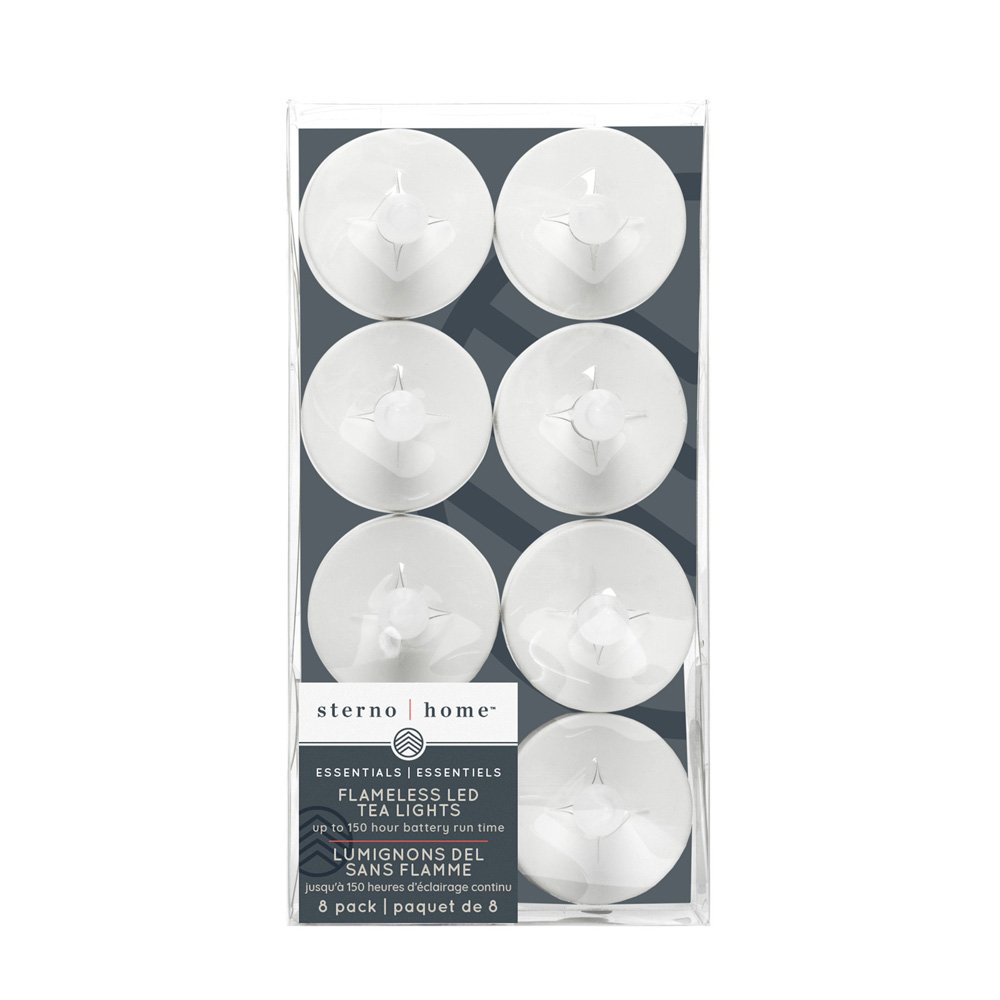 Sterno Home Essentials Flameless LED Tea Lights - White - Shop Candles ...